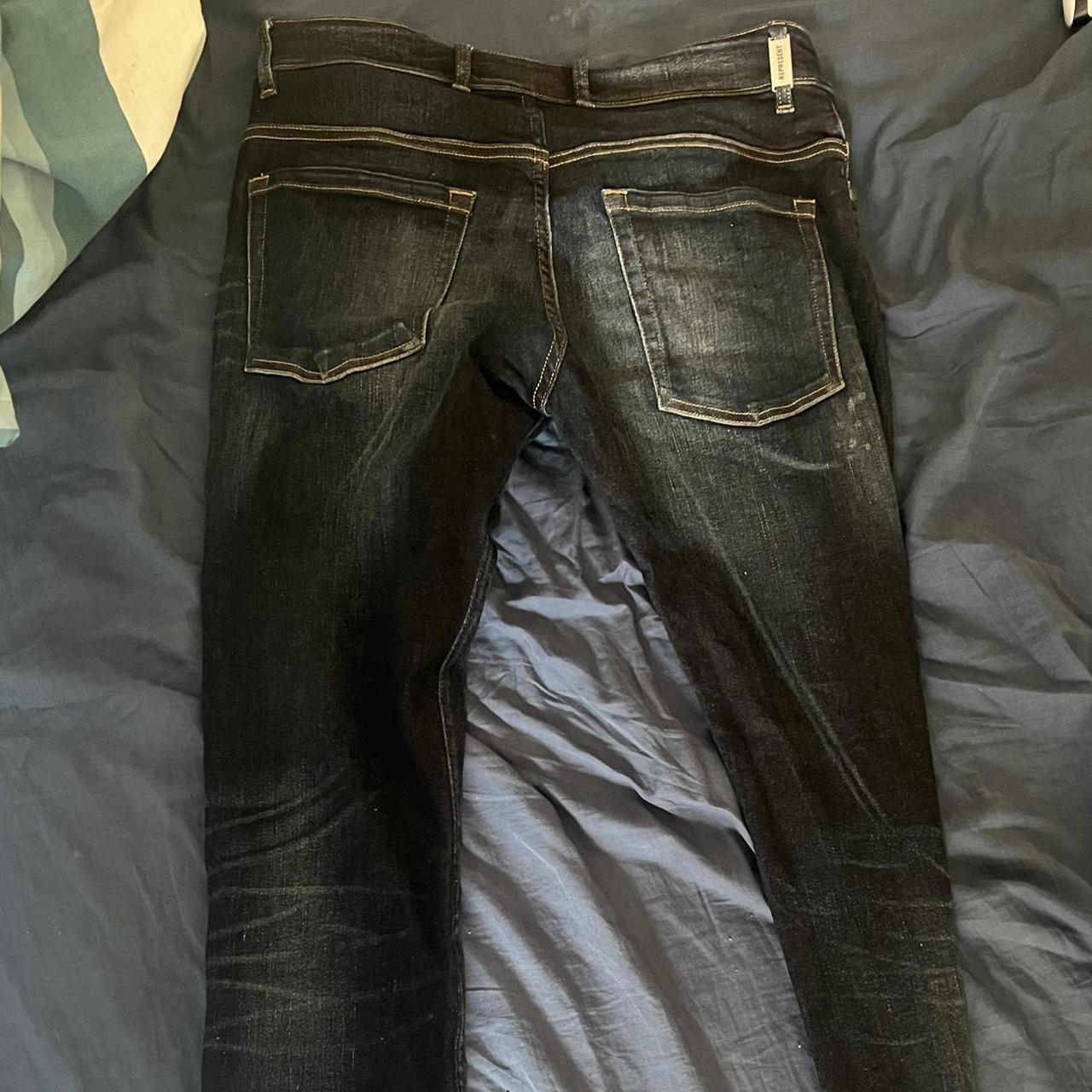 - men’s represent jeans - dark blue - slim fit -... - Depop