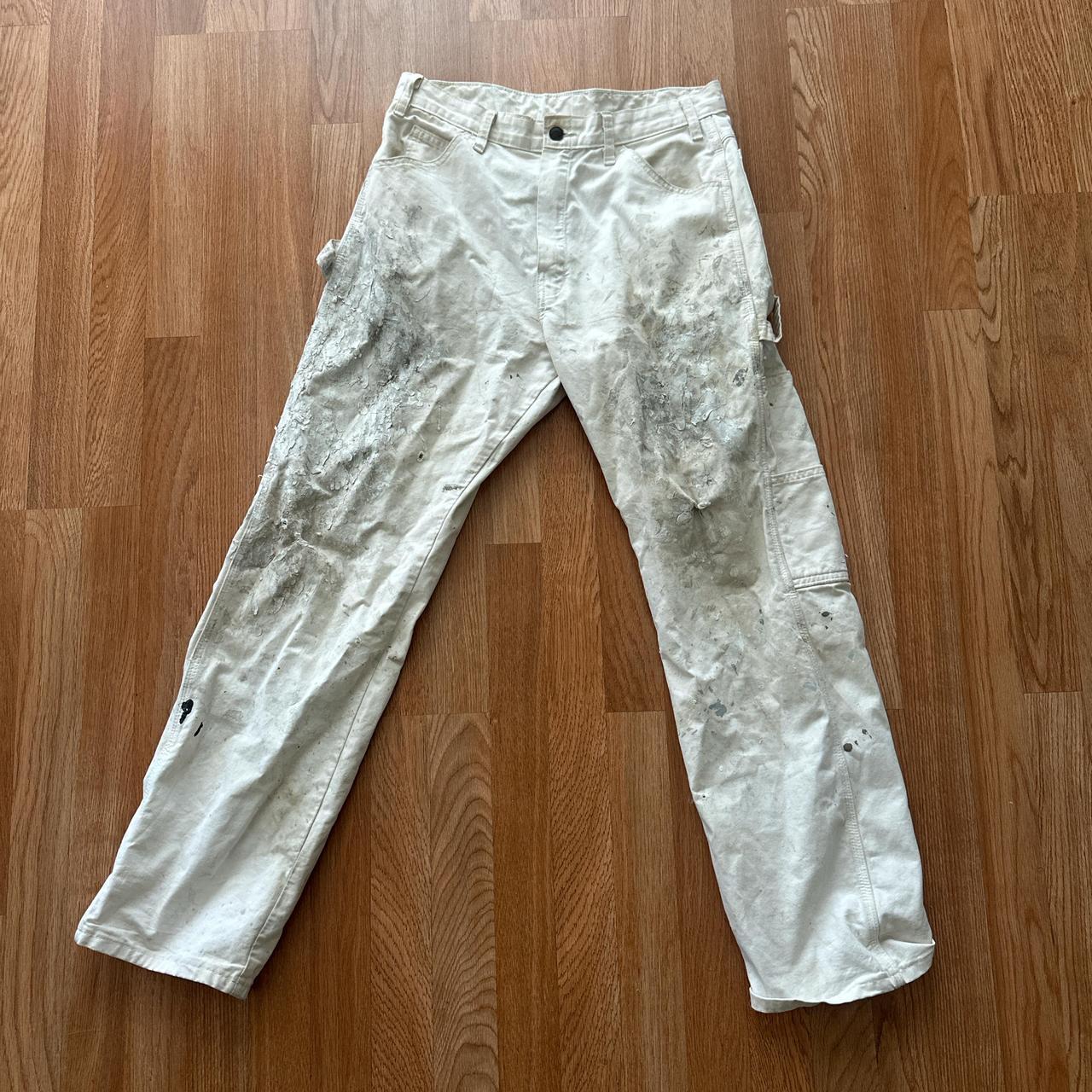 vintage dickies x sherwin williams work pants... | Depop