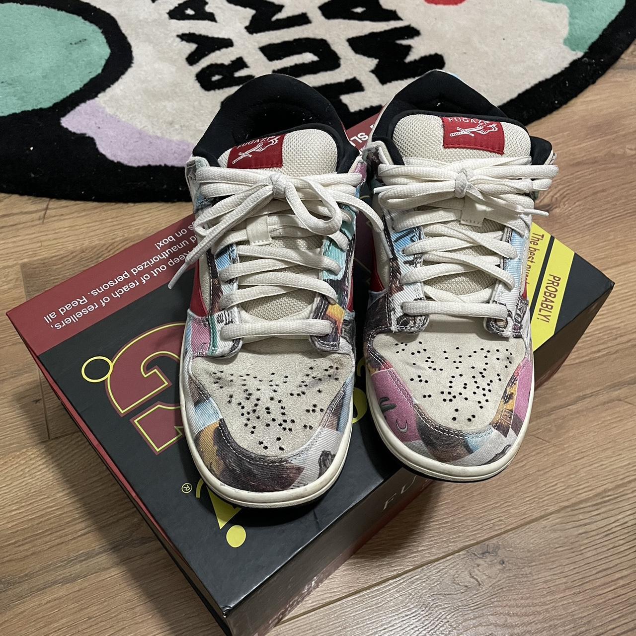 Fugazi slug dunks nike paris dunk bootleg, size 9... - Depop