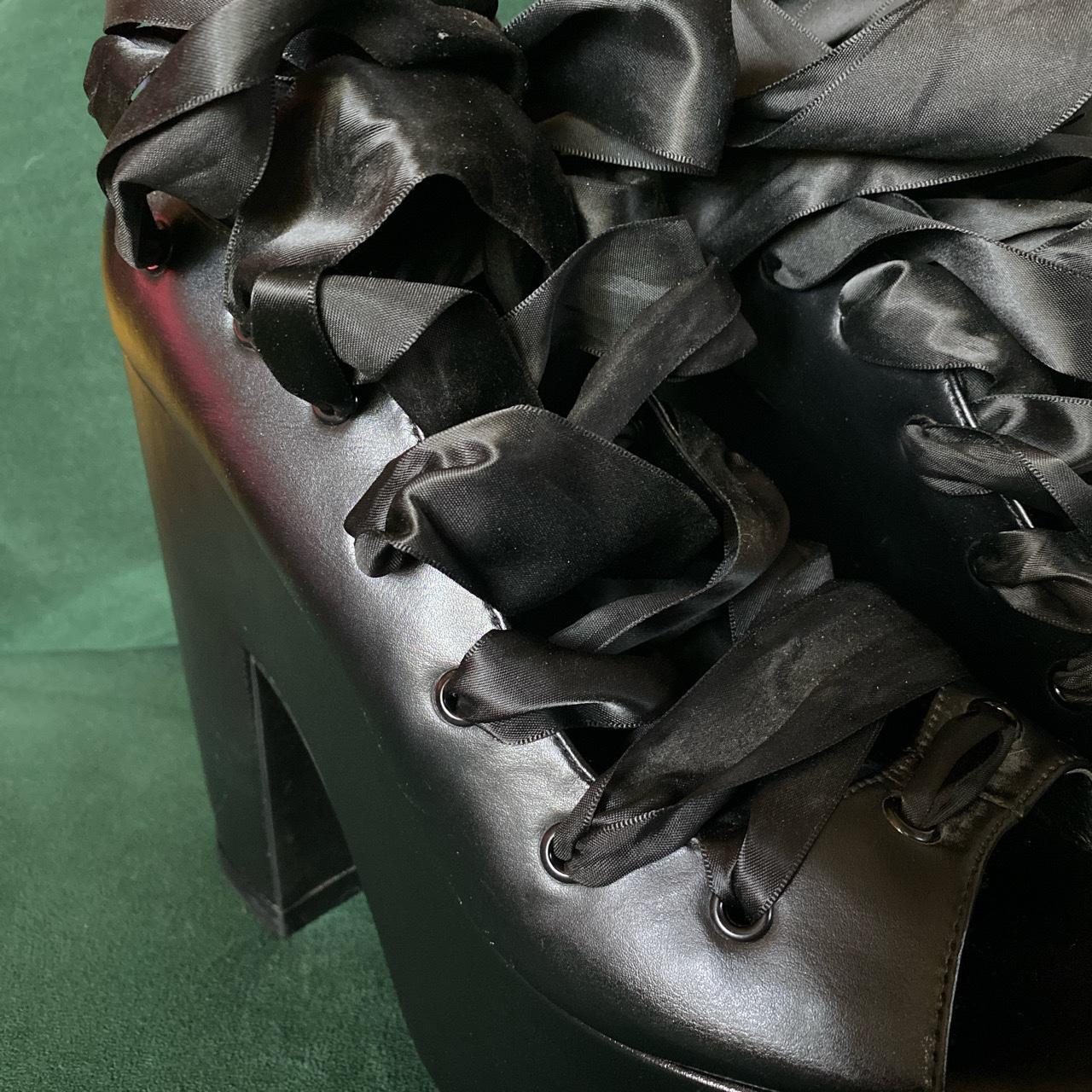 Dollskill Black Ballet Platforms women’s size 10... - Depop