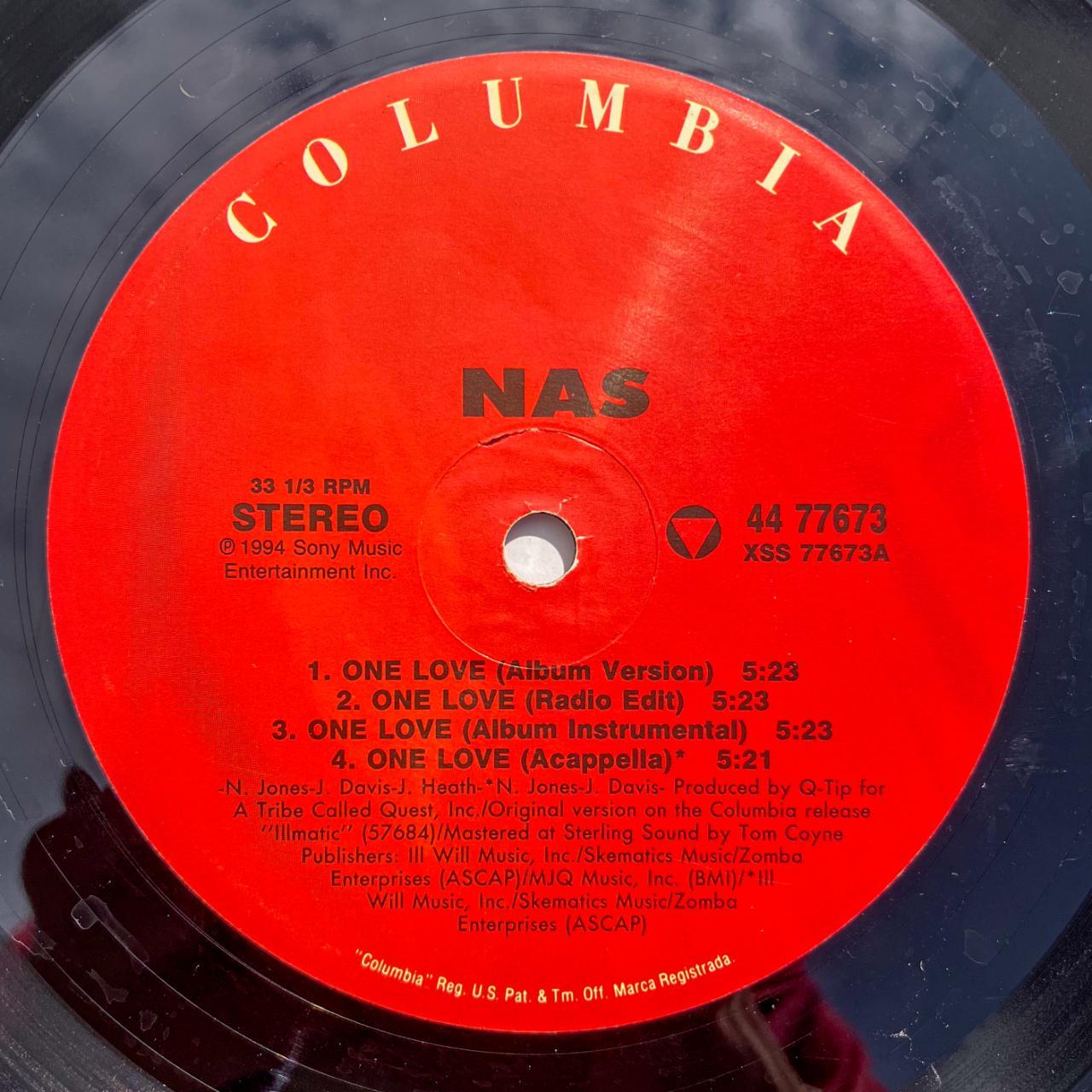 NAS — ONE LOVE Vinyl Record 12” Single, original... - Depop