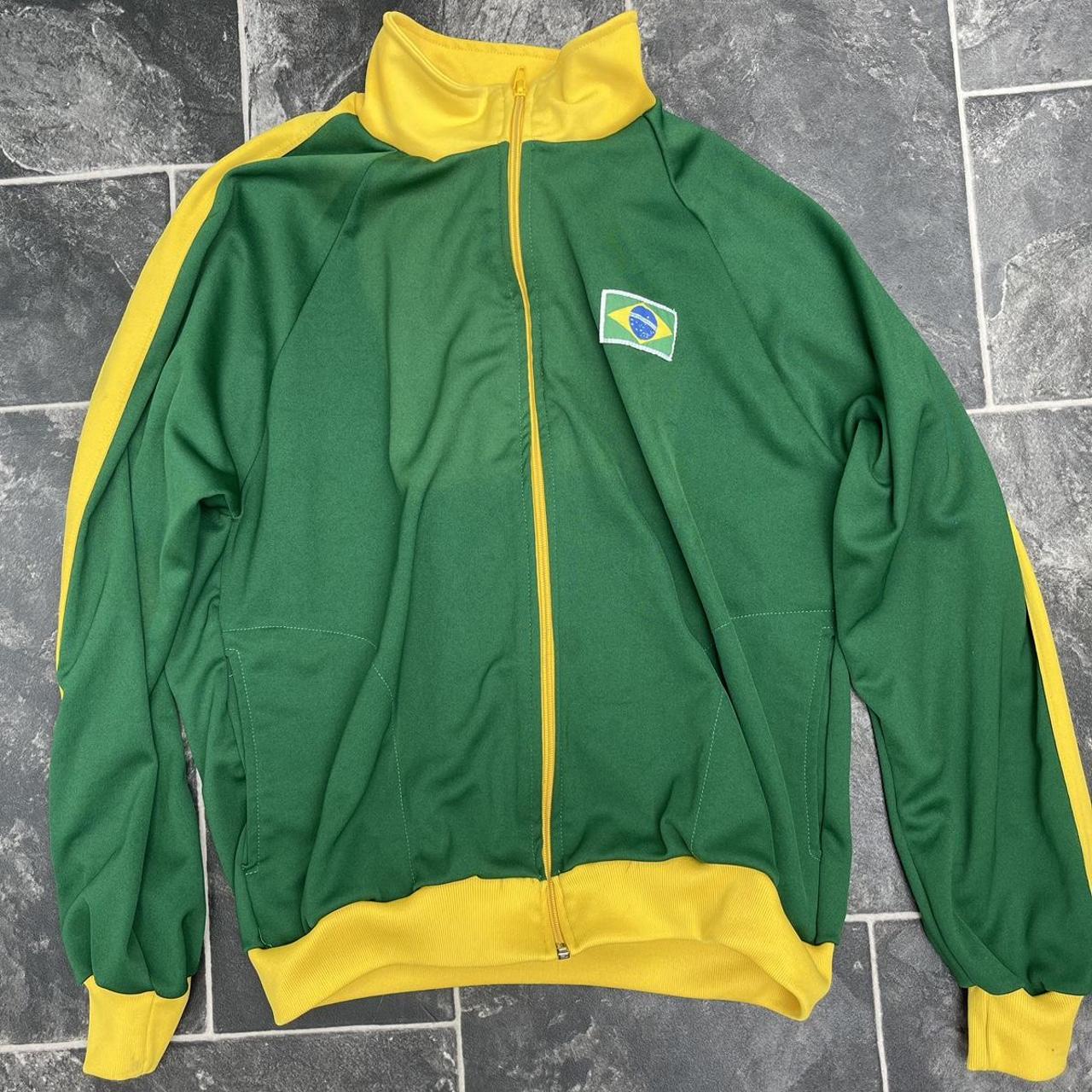 VINTAGE BRAZIL ZIP UP JACKET Brazil Brazil Football... - Depop