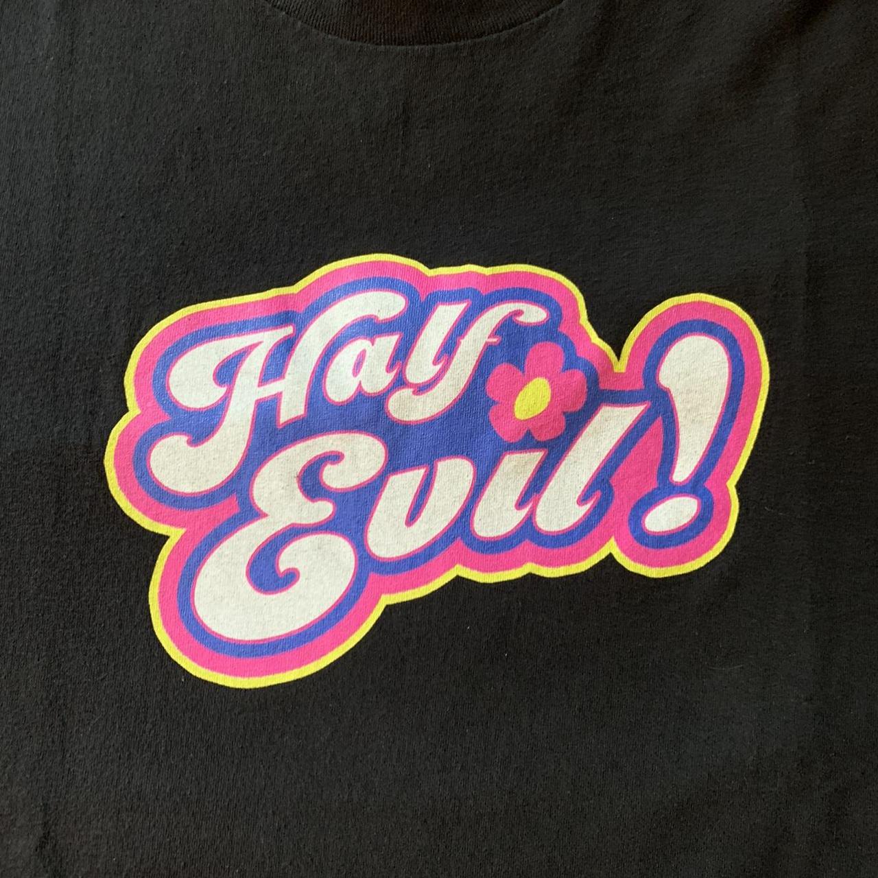 Half Evil Totally Spies Logo Flip Tee. Worn 2-3... - Depop