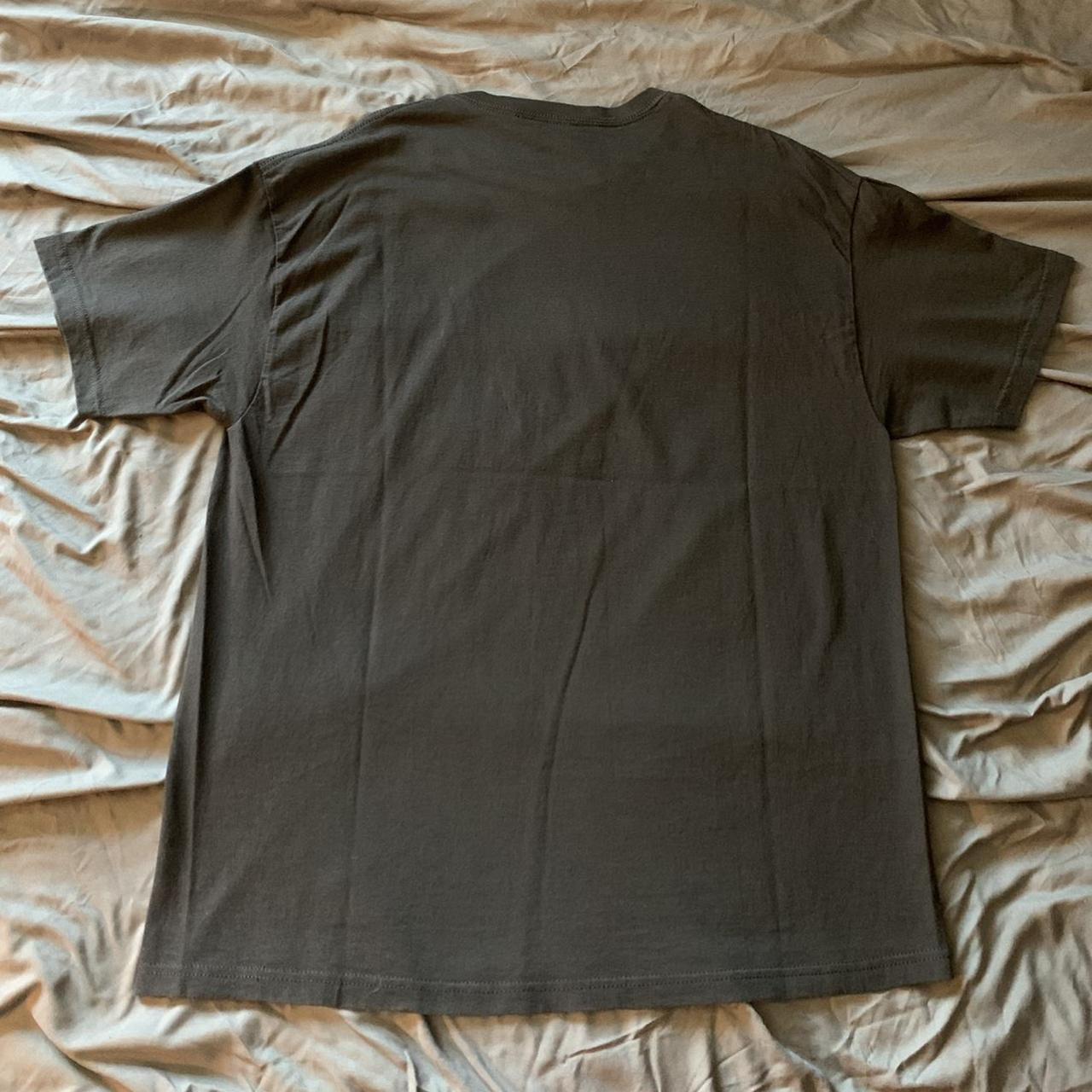 Half Evil Shell “Hell” Logo Flip Tee. Worn 2-3 times... - Depop