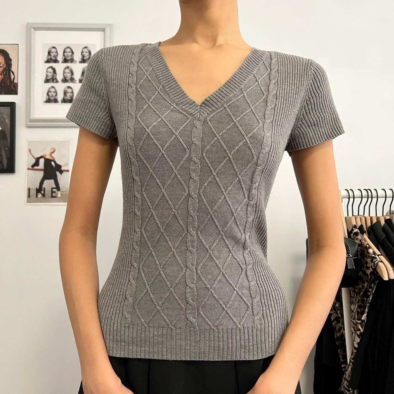 New York & Company Women's Grey Jumper | Depop