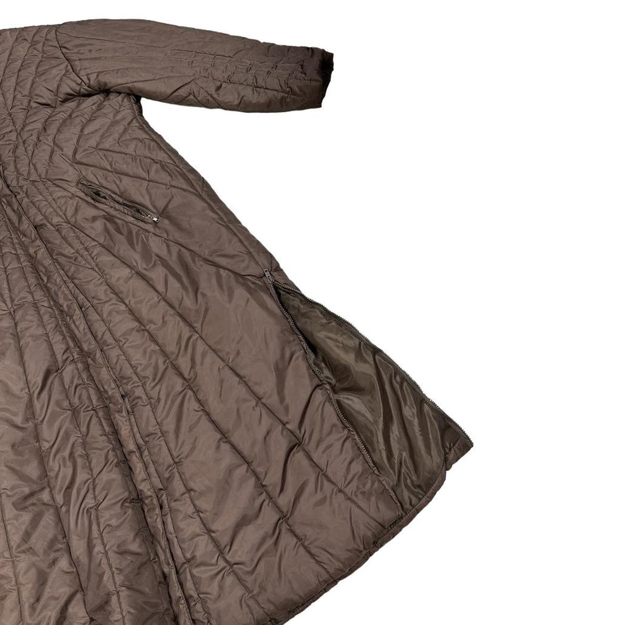 YOKI Brown Puffer Maxi Jacket ♡ Condition:... - Depop