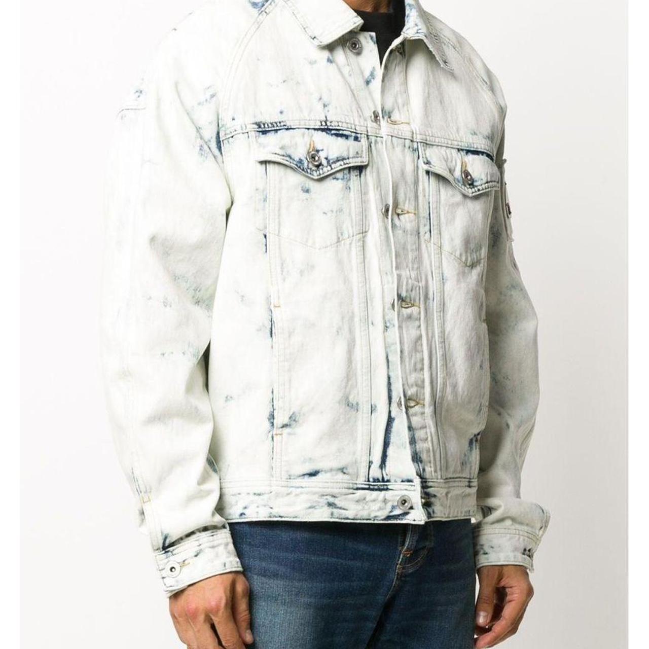 MOOSE KNUCKLES BLEACHED DENIM JACKET Retail was... - Depop