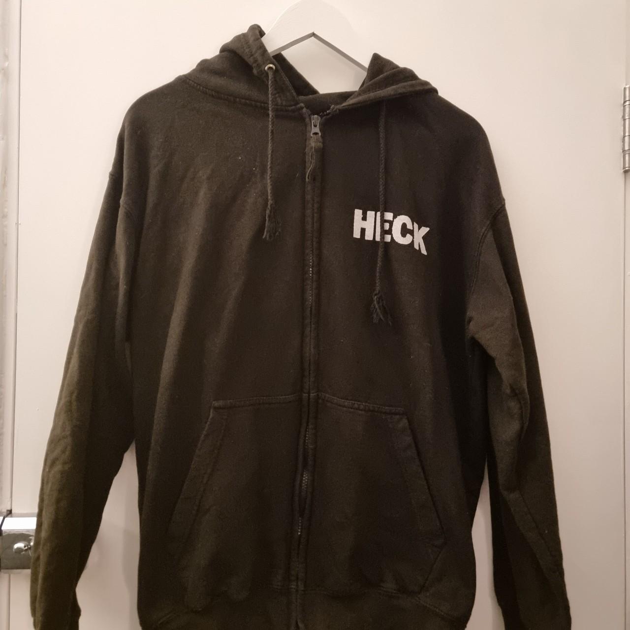 Heck hardcore band zip-up hoodie From their last... - Depop