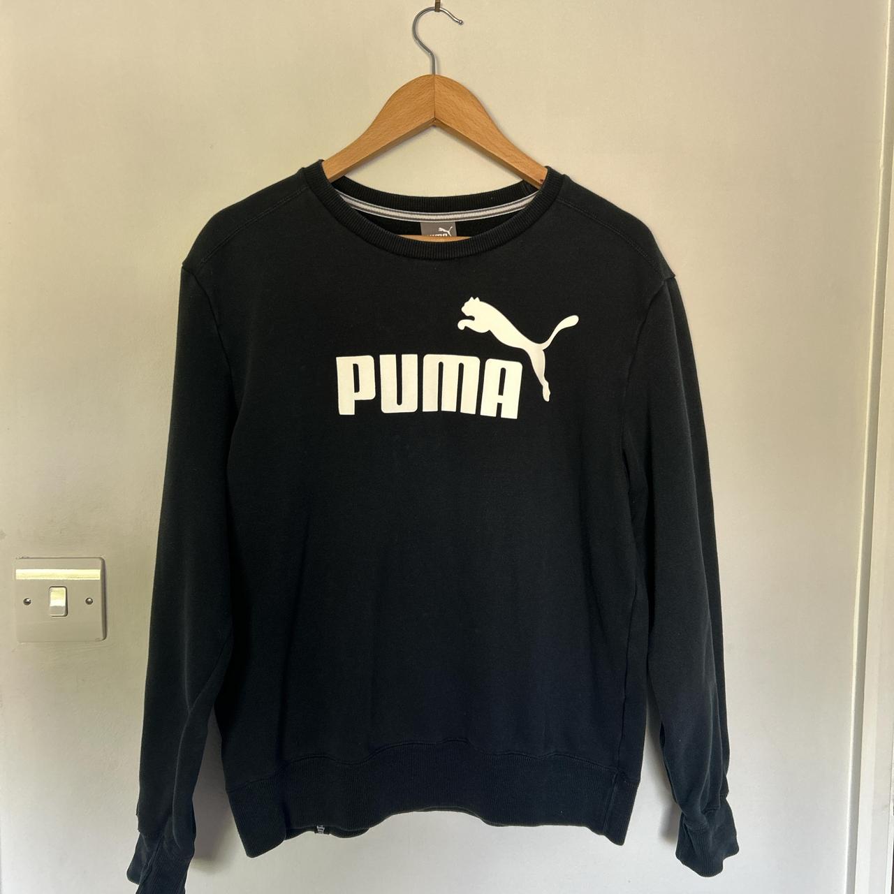 Puma Jumper - Black Worn, perfect condition - Depop