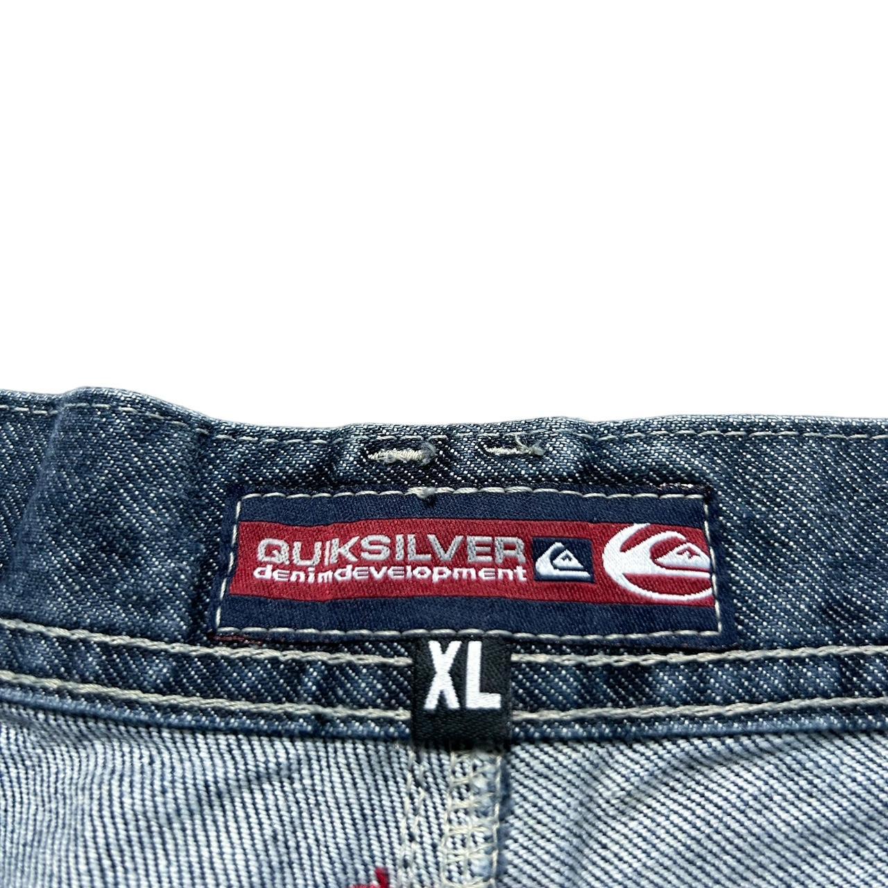 Quiksilver baggy jeans. Mid wash blue denim. Loose... - Depop