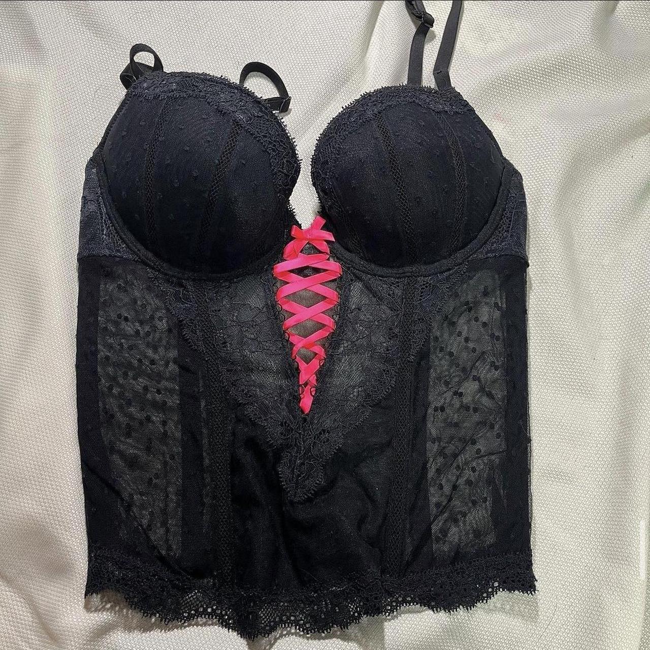 corset type bustier push up top from la senza only... - Depop