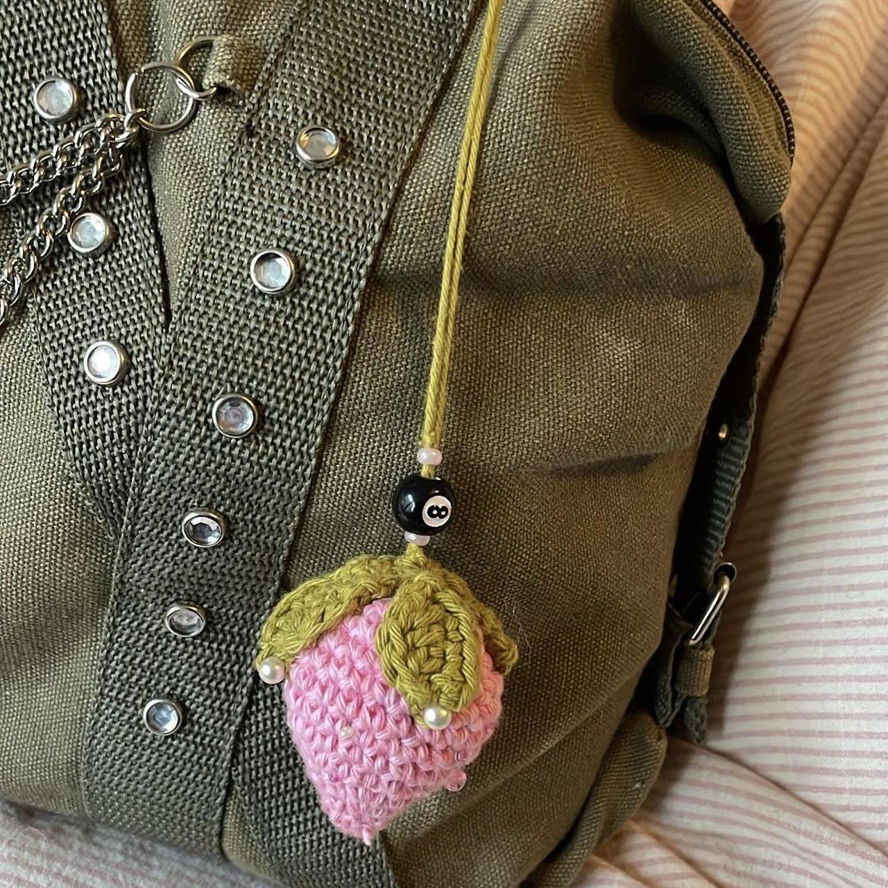 Handmade crochet bag charm Cute christmas... - Depop
