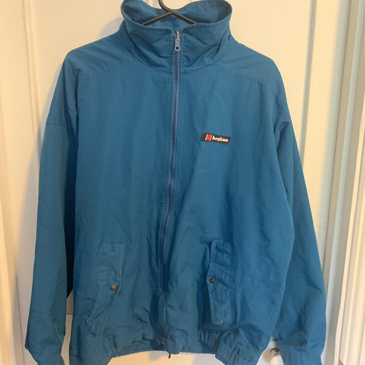 Berghaus track jacket with fleece lining Size... - Depop