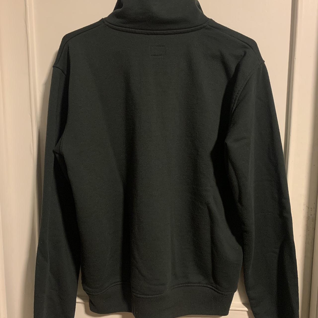 SCRT quarter 1/4 zip in grey Lovely white writing... - Depop