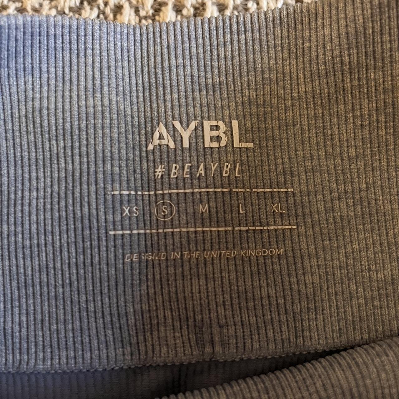 Aybl blue camo gym leggings size small Worn once - Depop