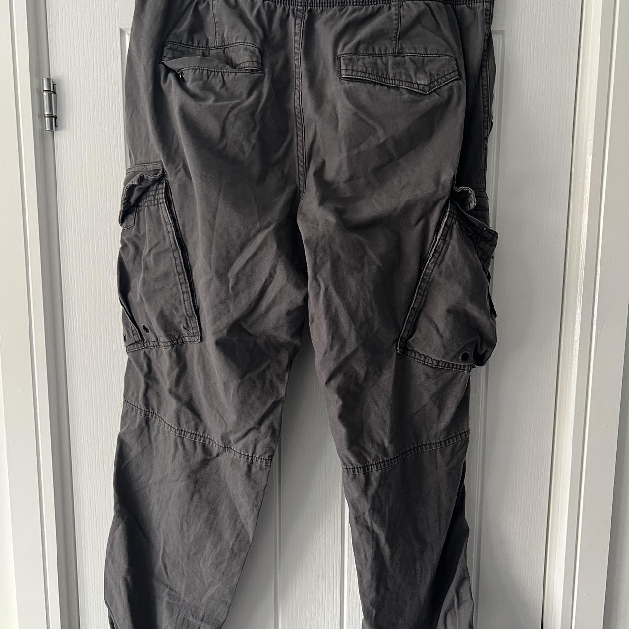 George men’s grey cargo pants Men’s Size L Waist 34’ - Depop