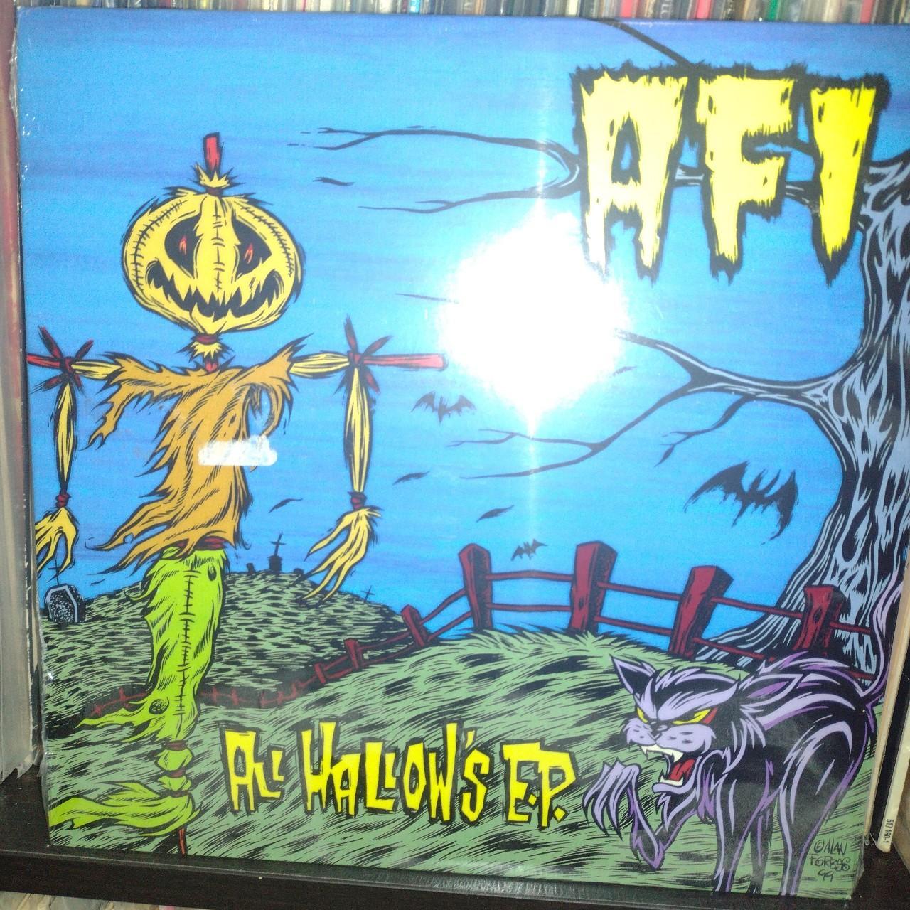 AFI all hallows ep Orange vinyl. New only opened to... - Depop