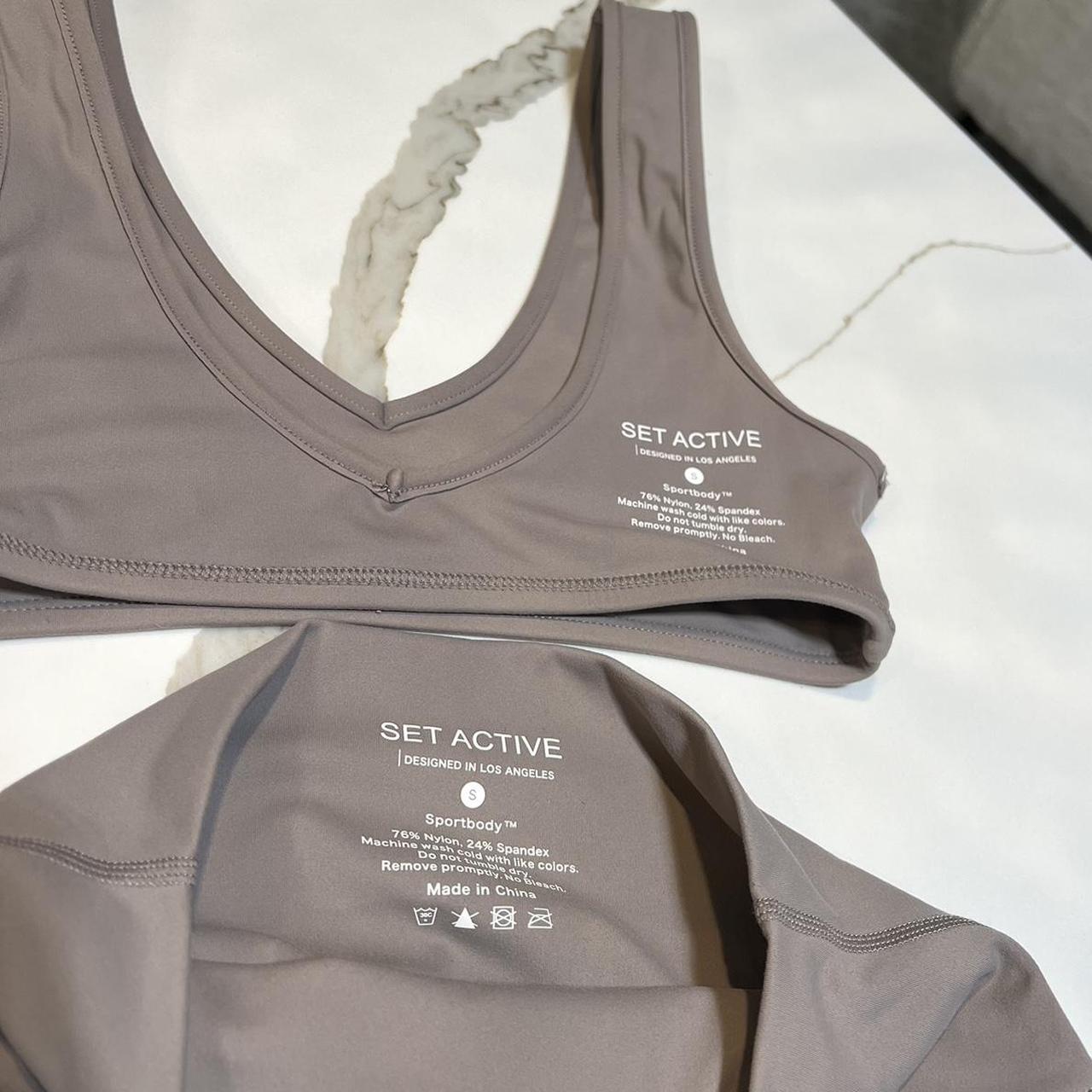 SET ACTIVE sport body bra & leggings set. Size S top... - Depop