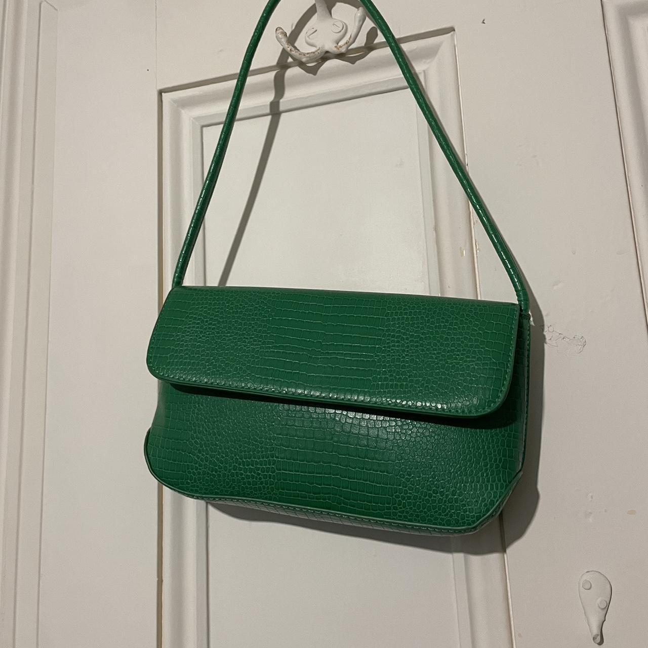 Green glassons hand bag. Perfect condition, pretty... - Depop