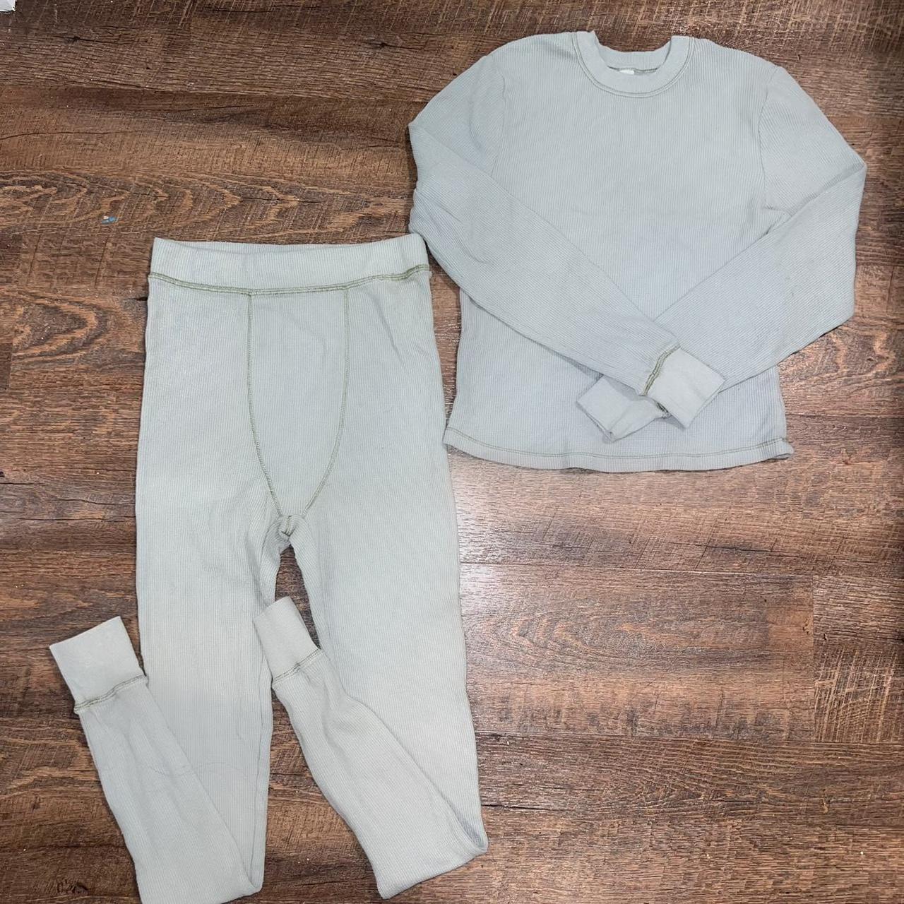 Skims Women's Cream and White Top | Depop