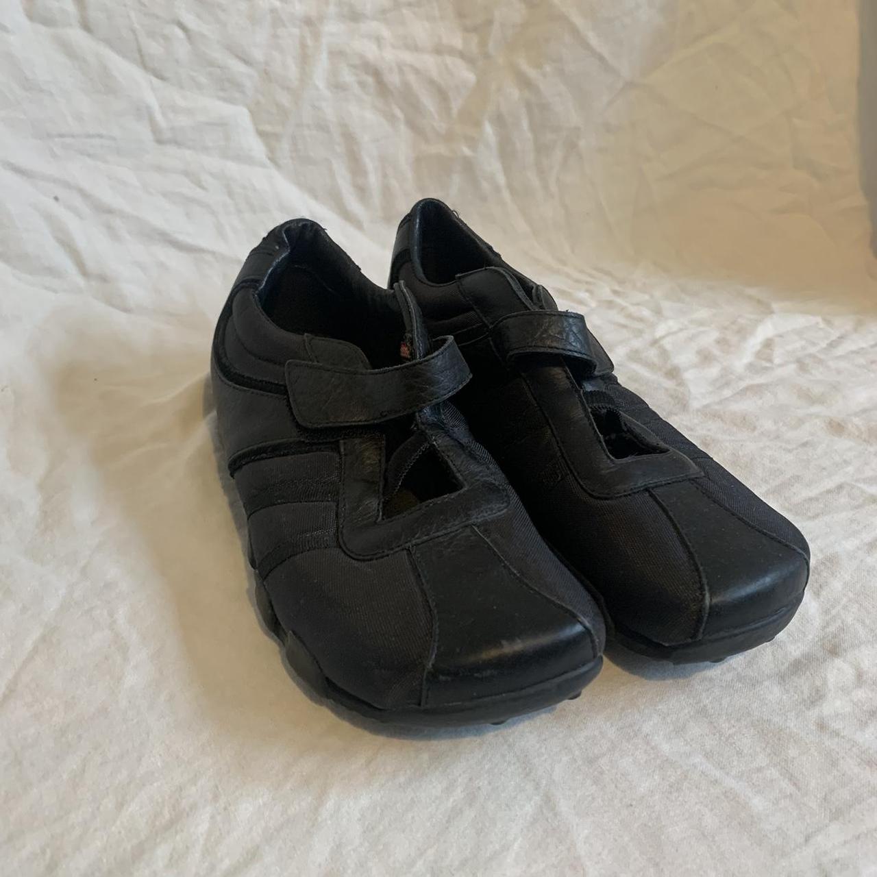 VINTAGE DIESEL SHOES Y2K 00s black cut out sporty... - Depop