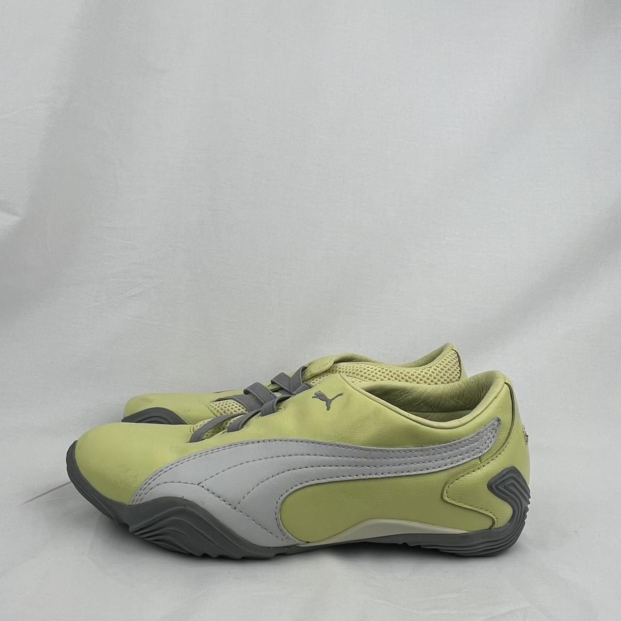 PUMA SILDRE vintage archive 2000s PUMA lime green... - Depop