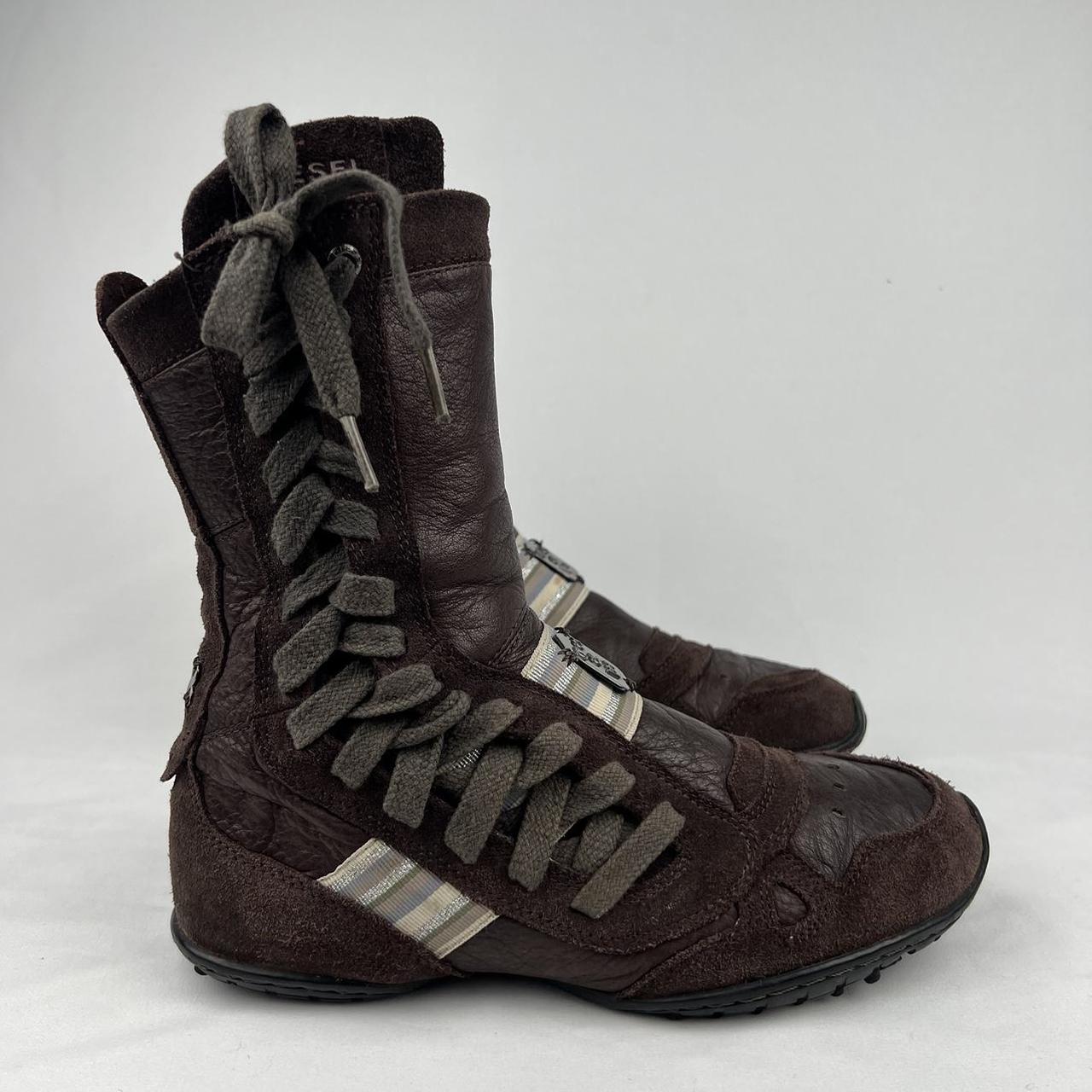 DIESEL BOXING BOOTS Vintage Diesel “IZUU” zip up... - Depop