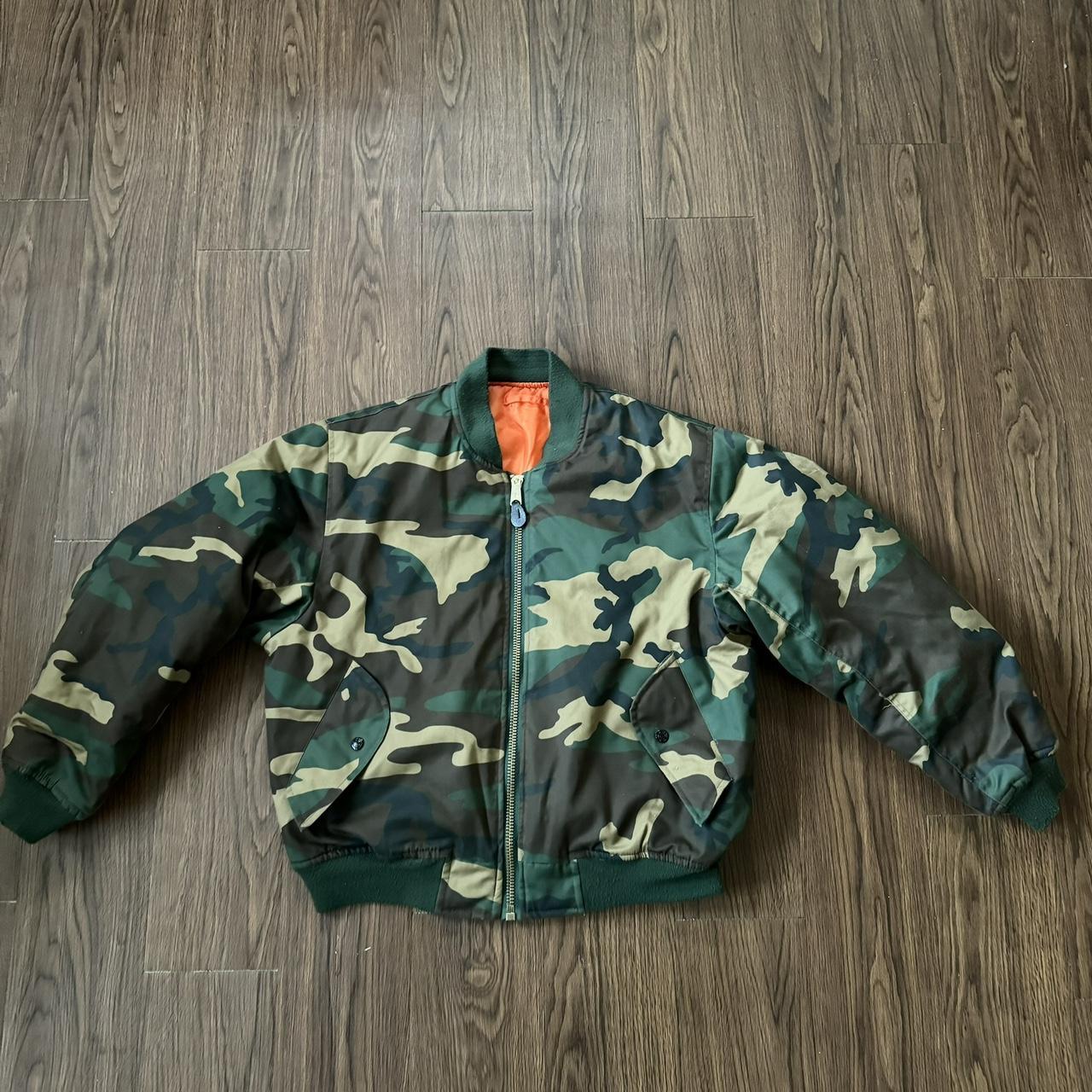 1017 Alyx studio Army green Camouflage Ma-1 Bomber... - Depop