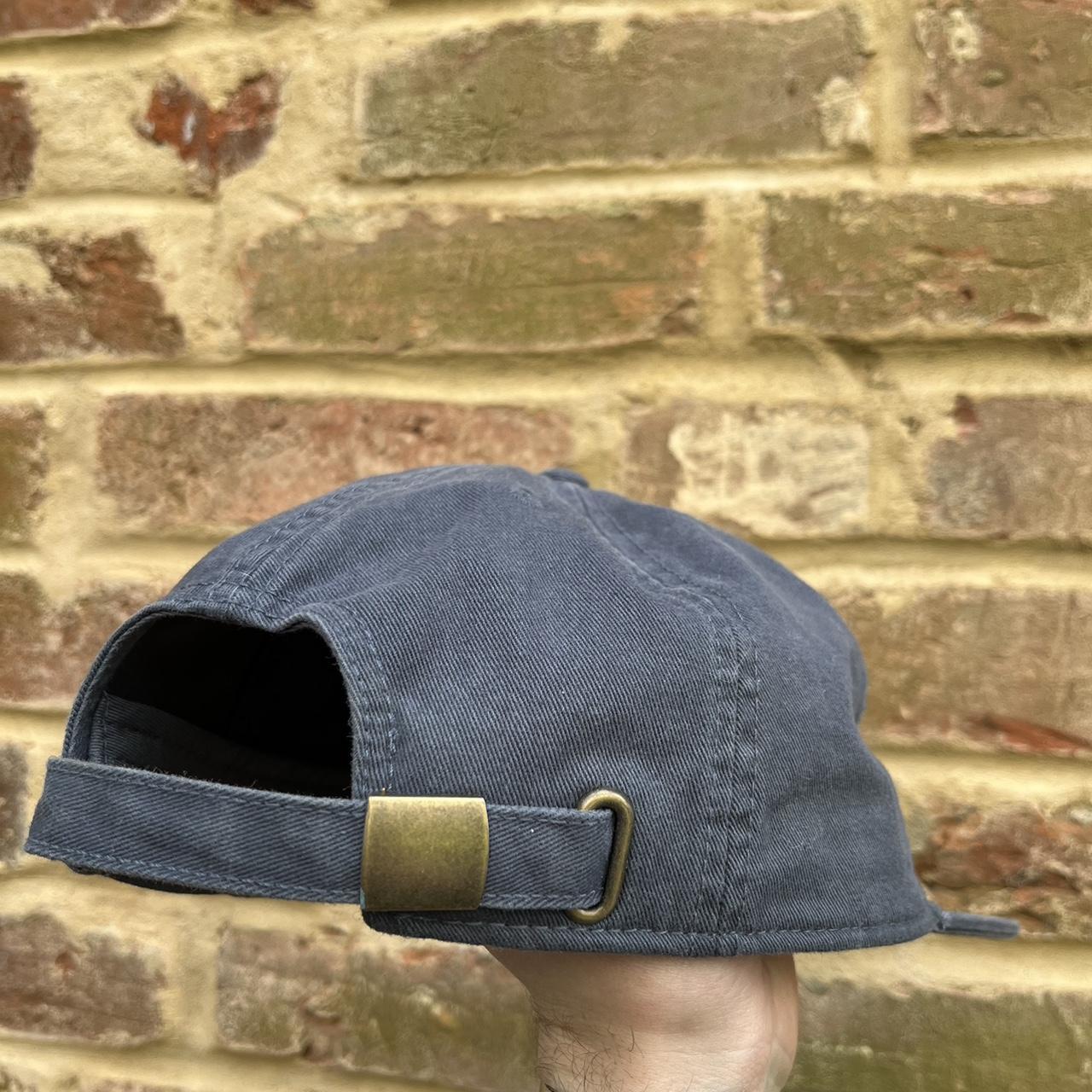 HOAX Navy Blue Flat-Brim Baseball Cap 🧢 Immaculate... - Depop