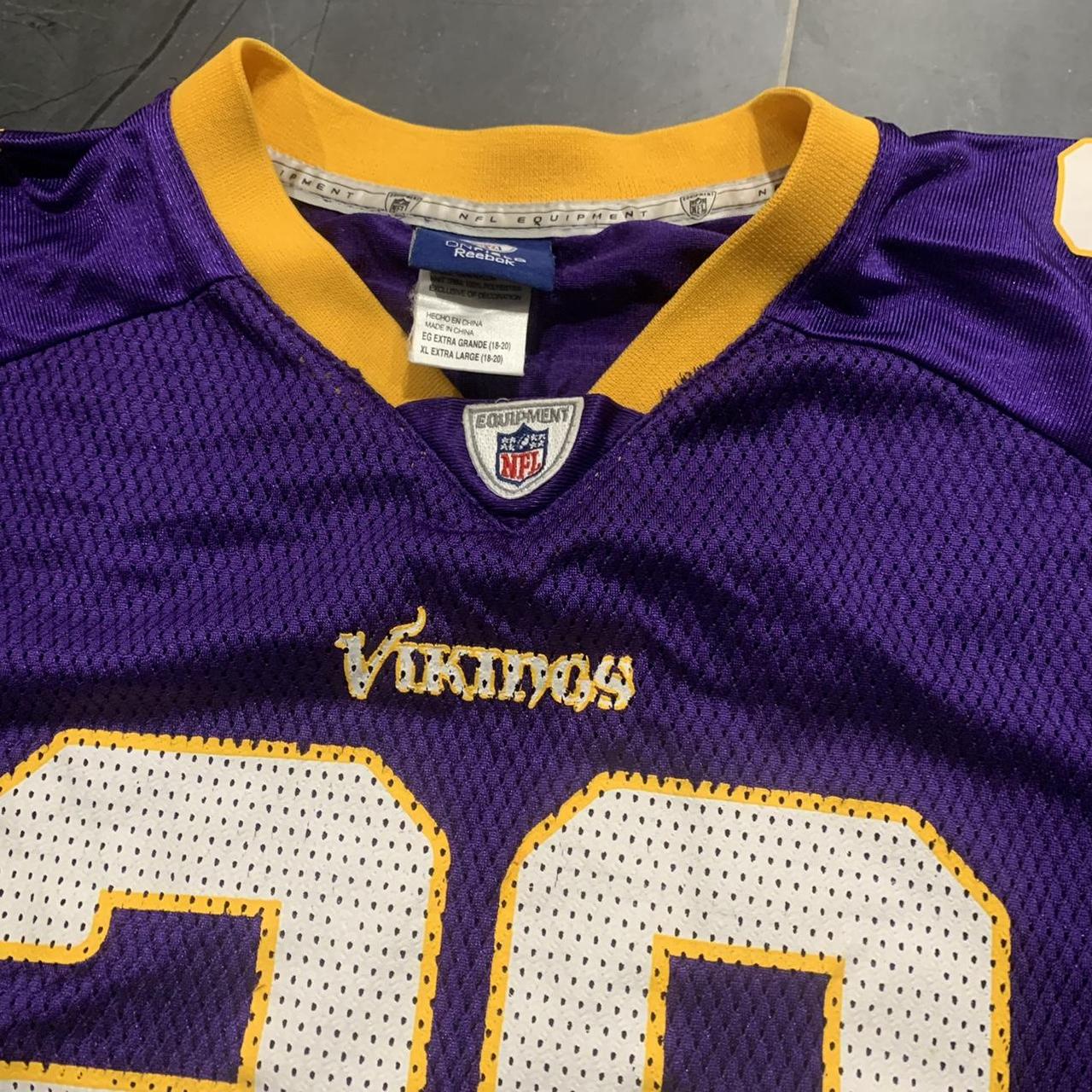 Reebok NFL Vikings Jersey Tag says XL - possibly... - Depop