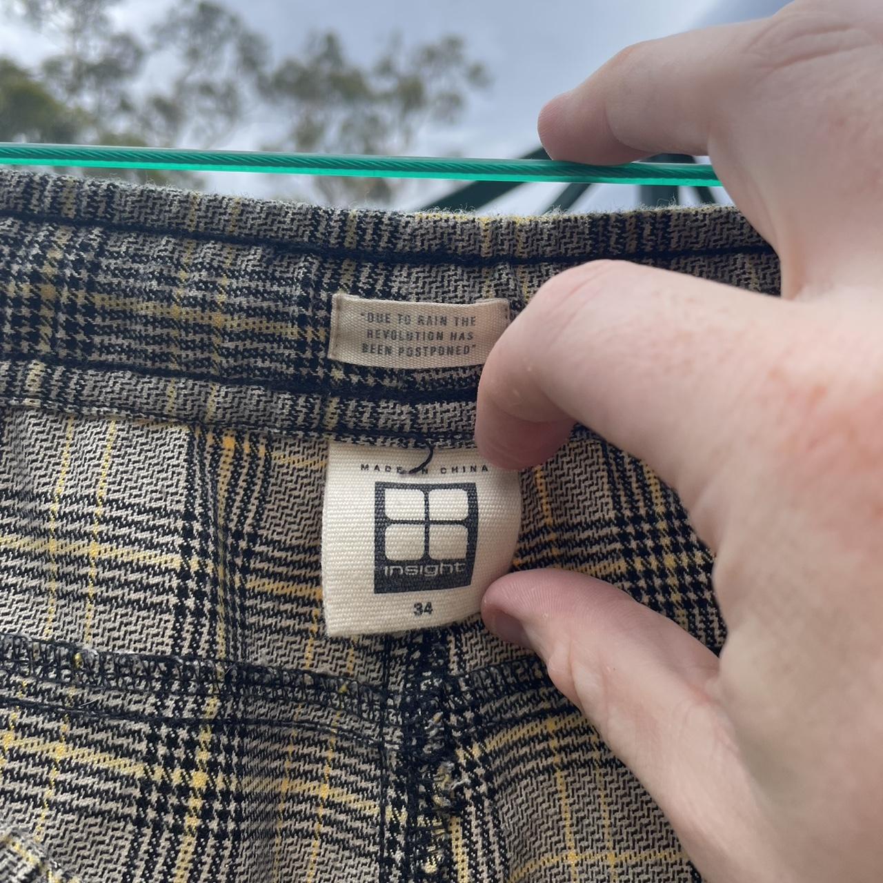 Insight plaid pants #insight #checkered #plaid... | Depop