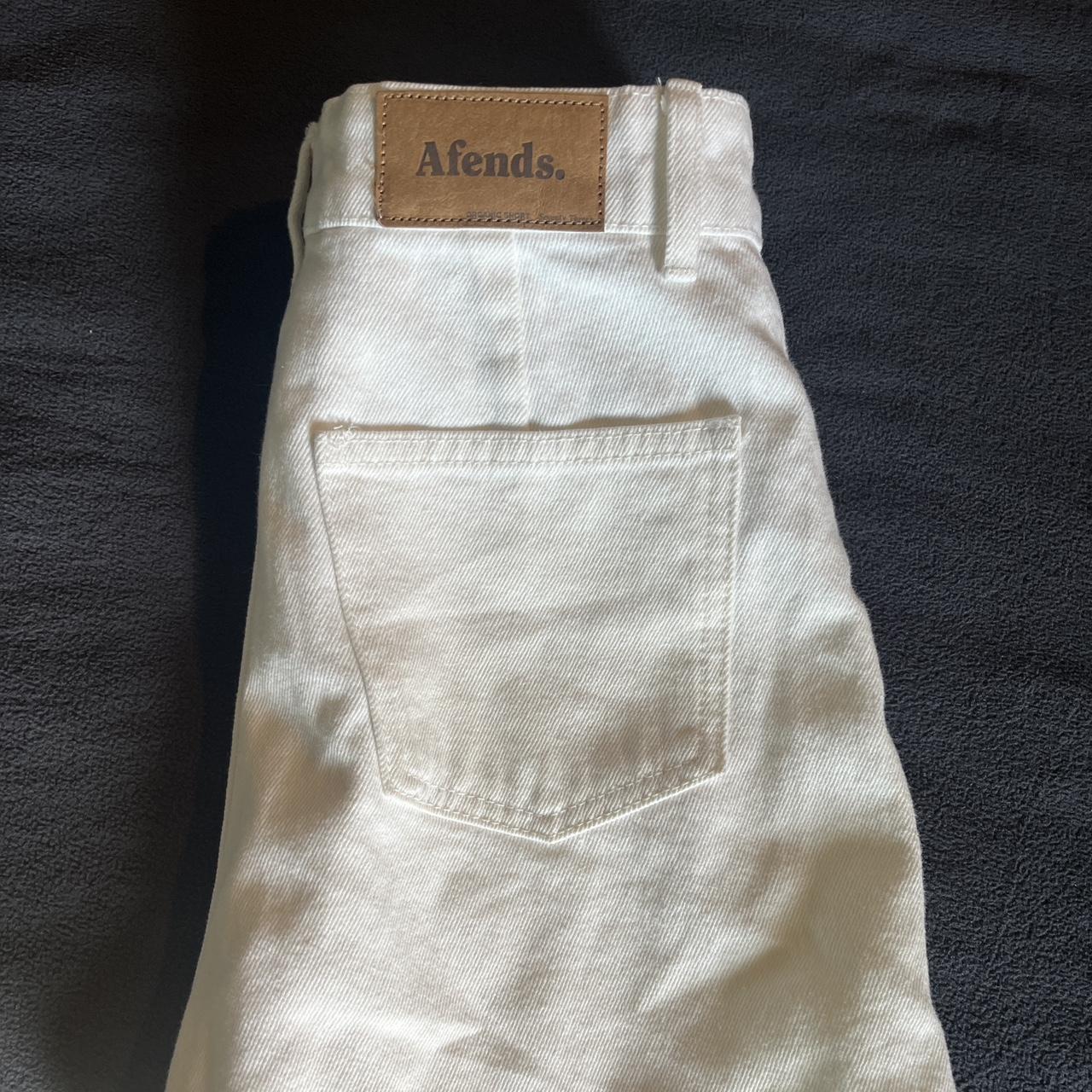 Afends organic white shorts. Size 26” or 8! Very... - Depop