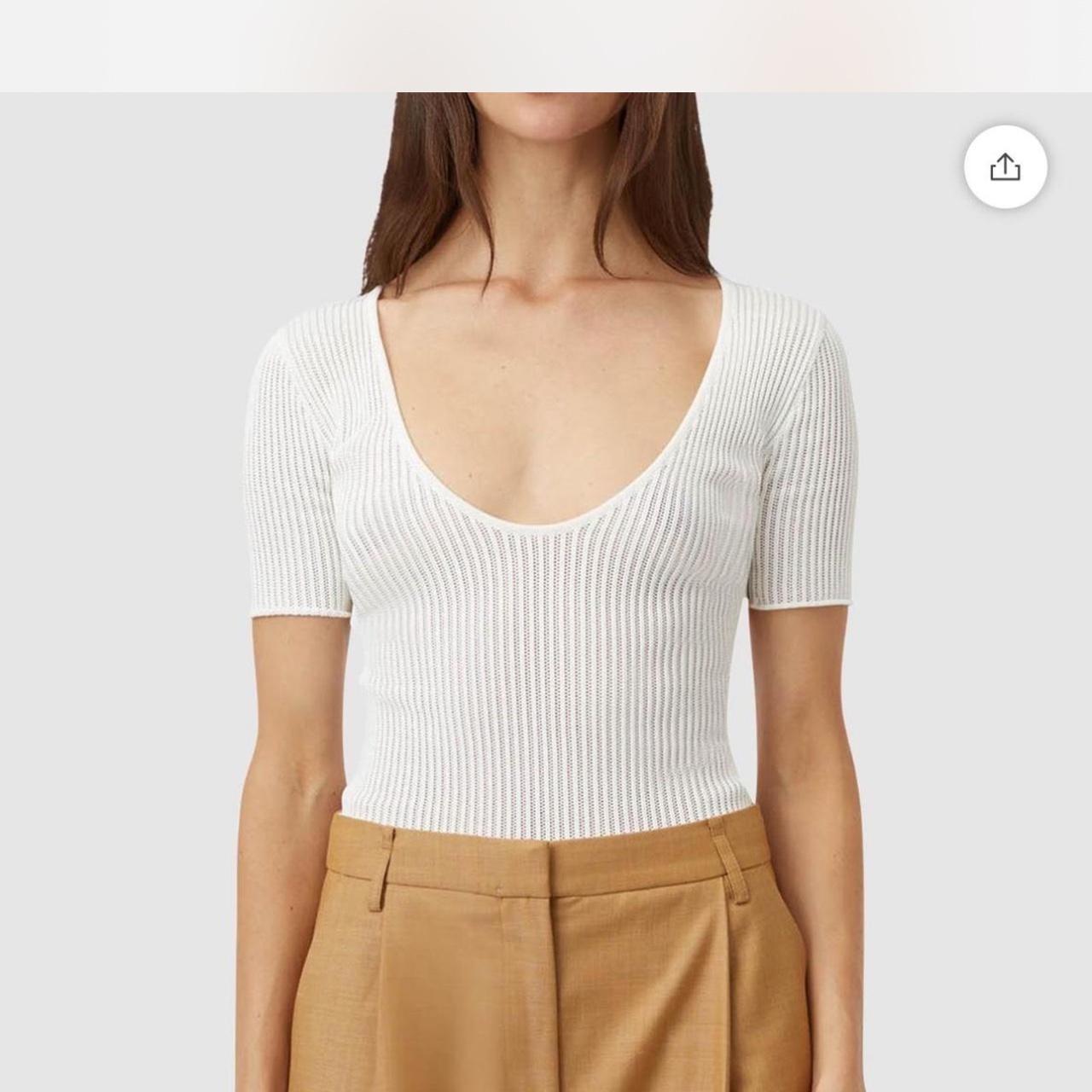 Camilla and Marc Delaney knit bodysuit White... | Depop