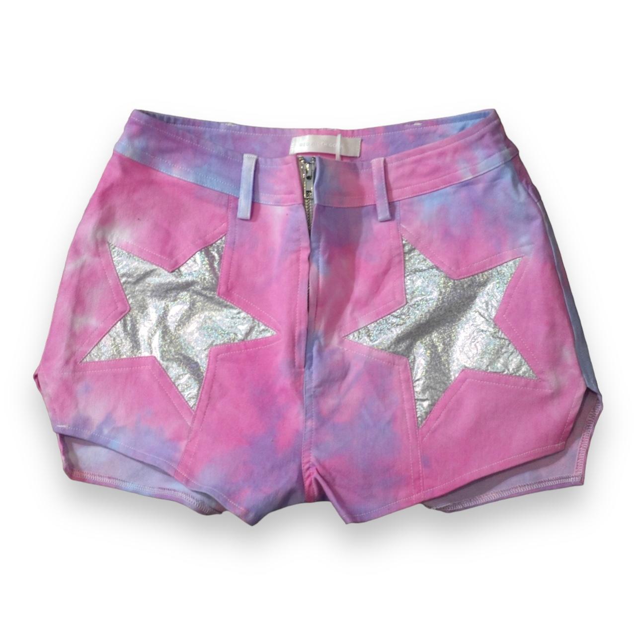 harajuku kawaii unicorn raver shorts by brand red... - Depop