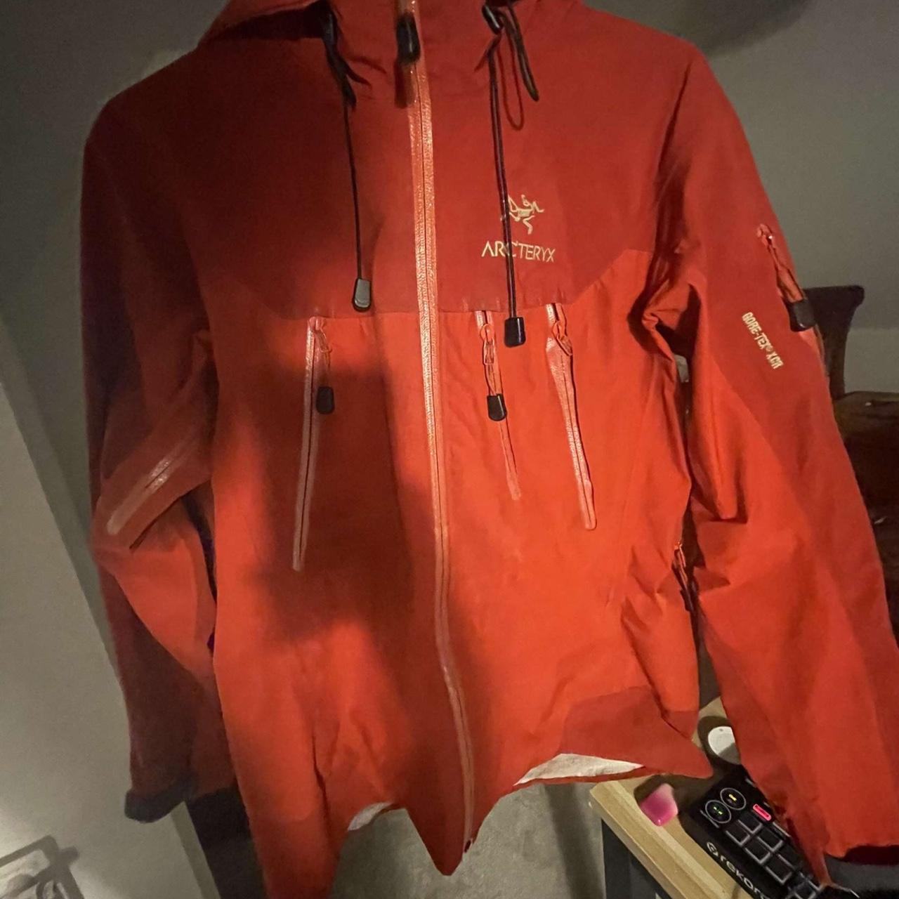Red arcteryx jacket 7/10 condition Size small... - Depop