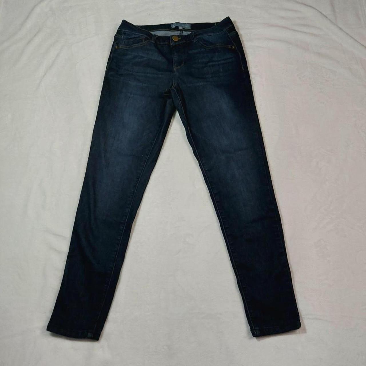 Wit & Wisdom Women's Blue and Navy Jeans | Depop