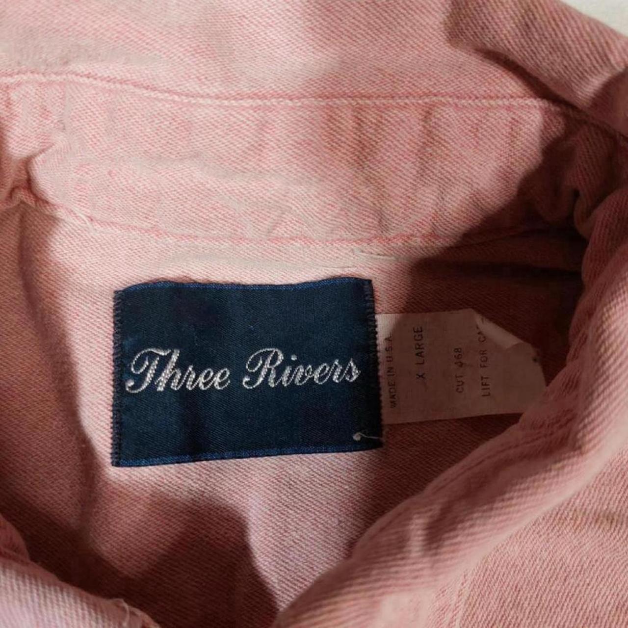 THREE RIVERS VINTAGE NASCAR EMBROIDERED BUTTON DOWN... - Depop