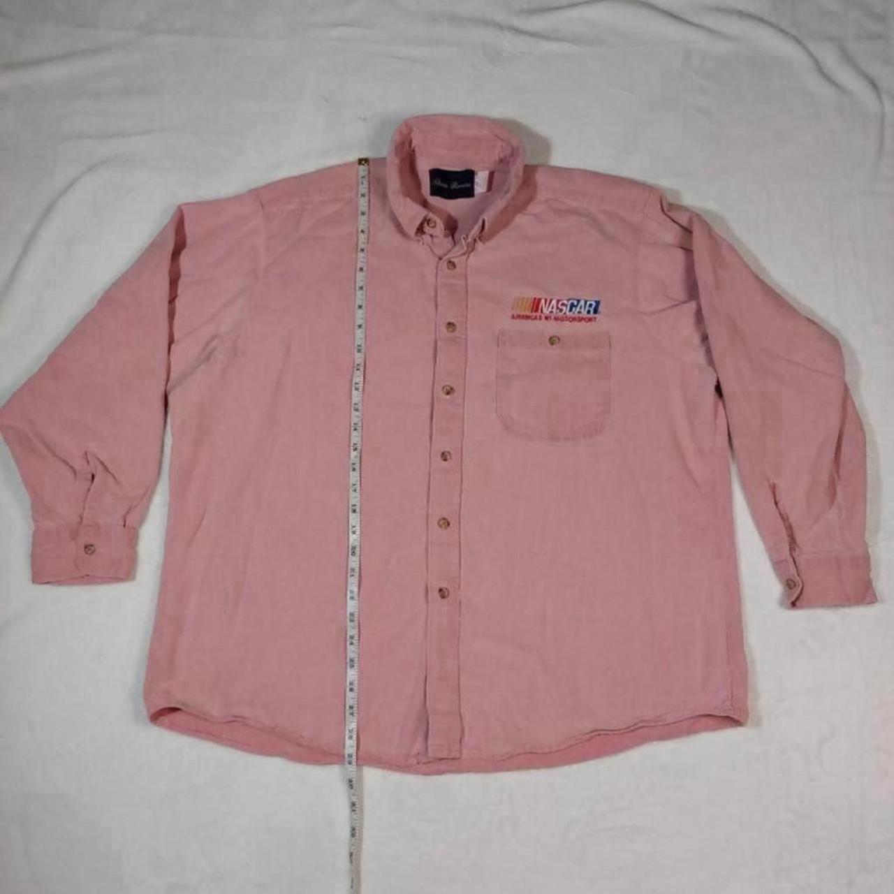 THREE RIVERS VINTAGE NASCAR EMBROIDERED BUTTON DOWN... - Depop