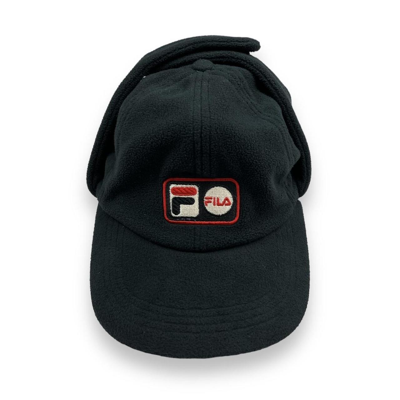 ️vintage Fila fleece trapper cap ️Colour- Navy... - Depop