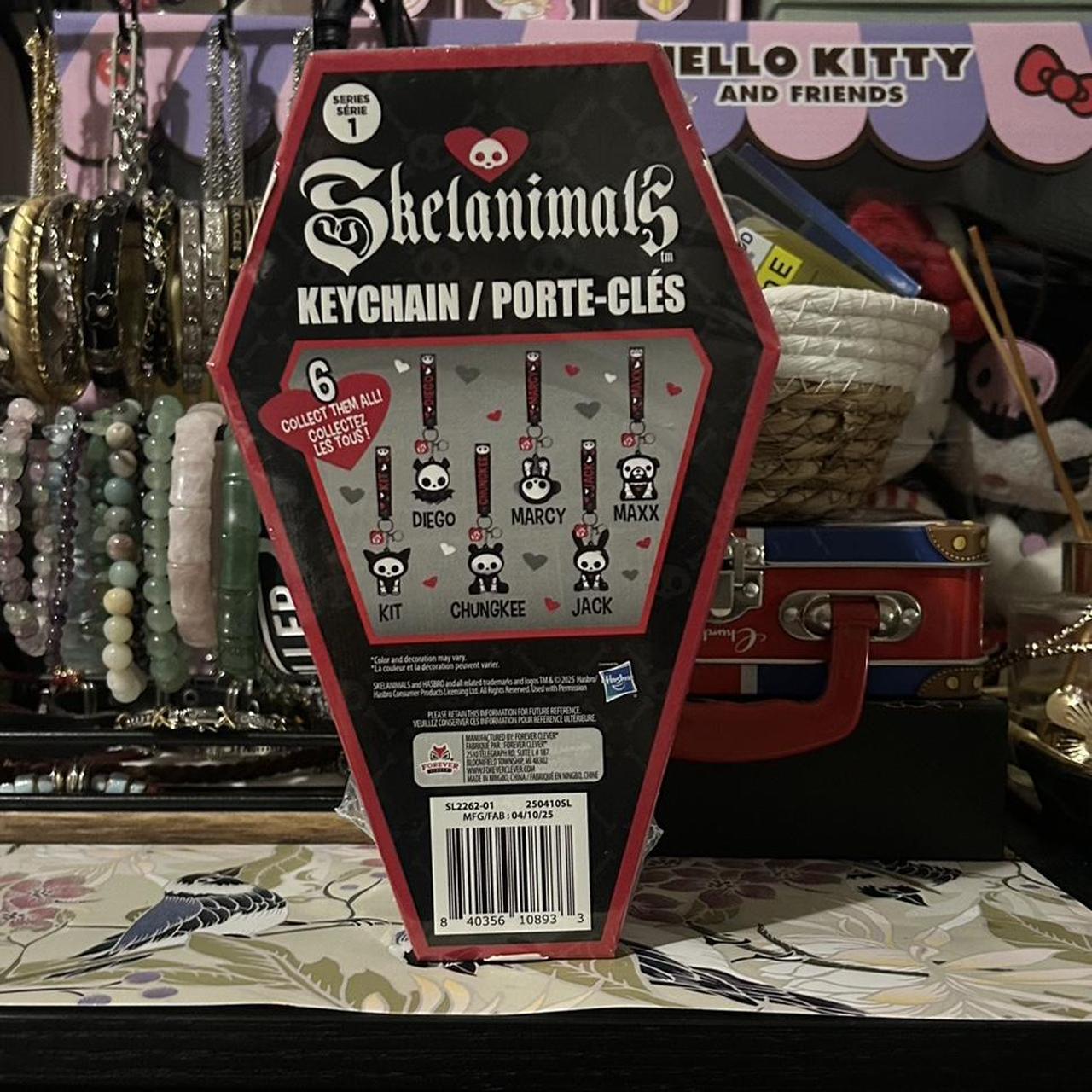 skelanimals surprise box chungkee keychain brand new... | Depop