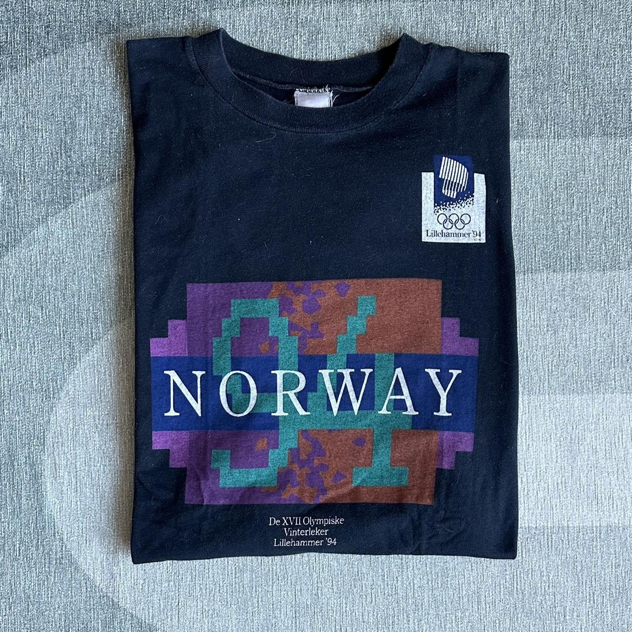 Vintage Winter Olympics 1994 Norway tee. Tag is... - Depop