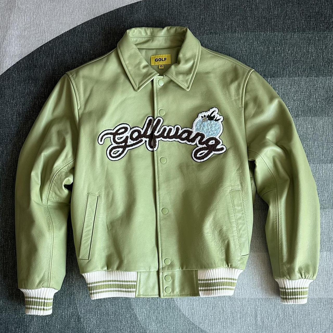 Golf wang leather jacket. Size xs #golfwang... - Depop