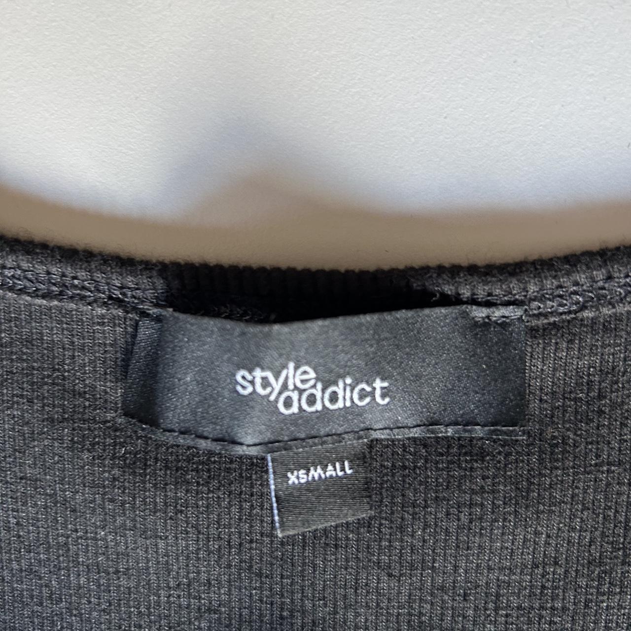 Style Addict mini dress Press stud front Ribbed... - Depop