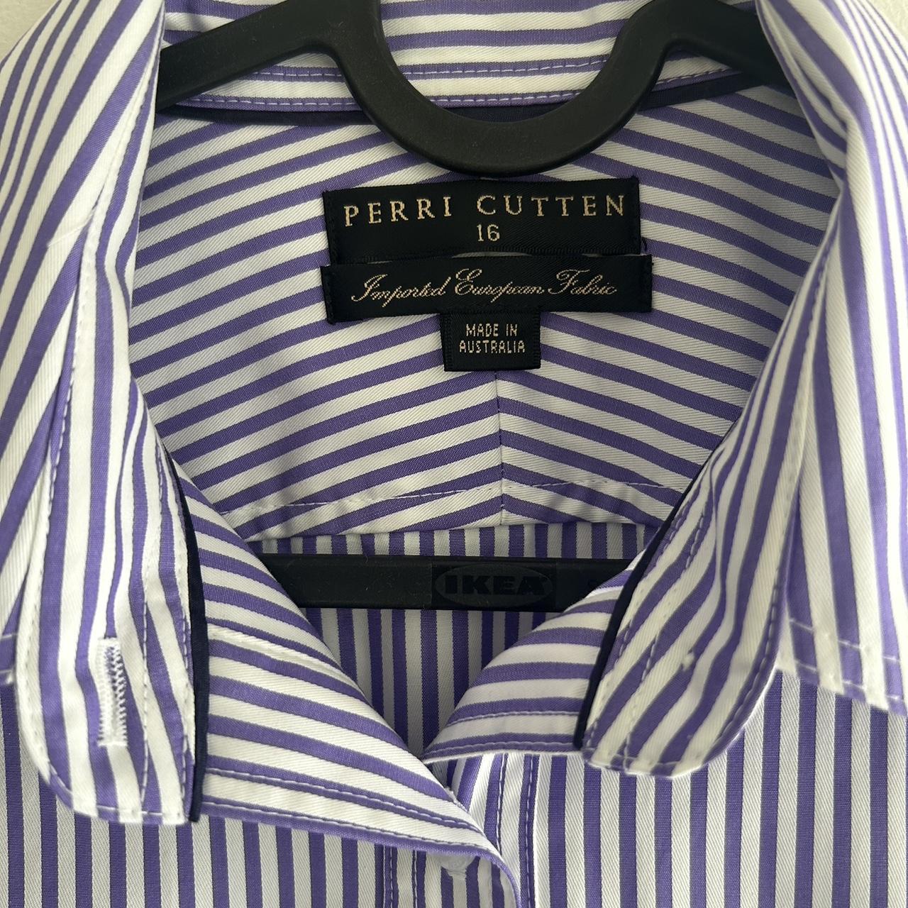 Perri Cutten Stripe shirt Size 16 Worn twice Paid... - Depop