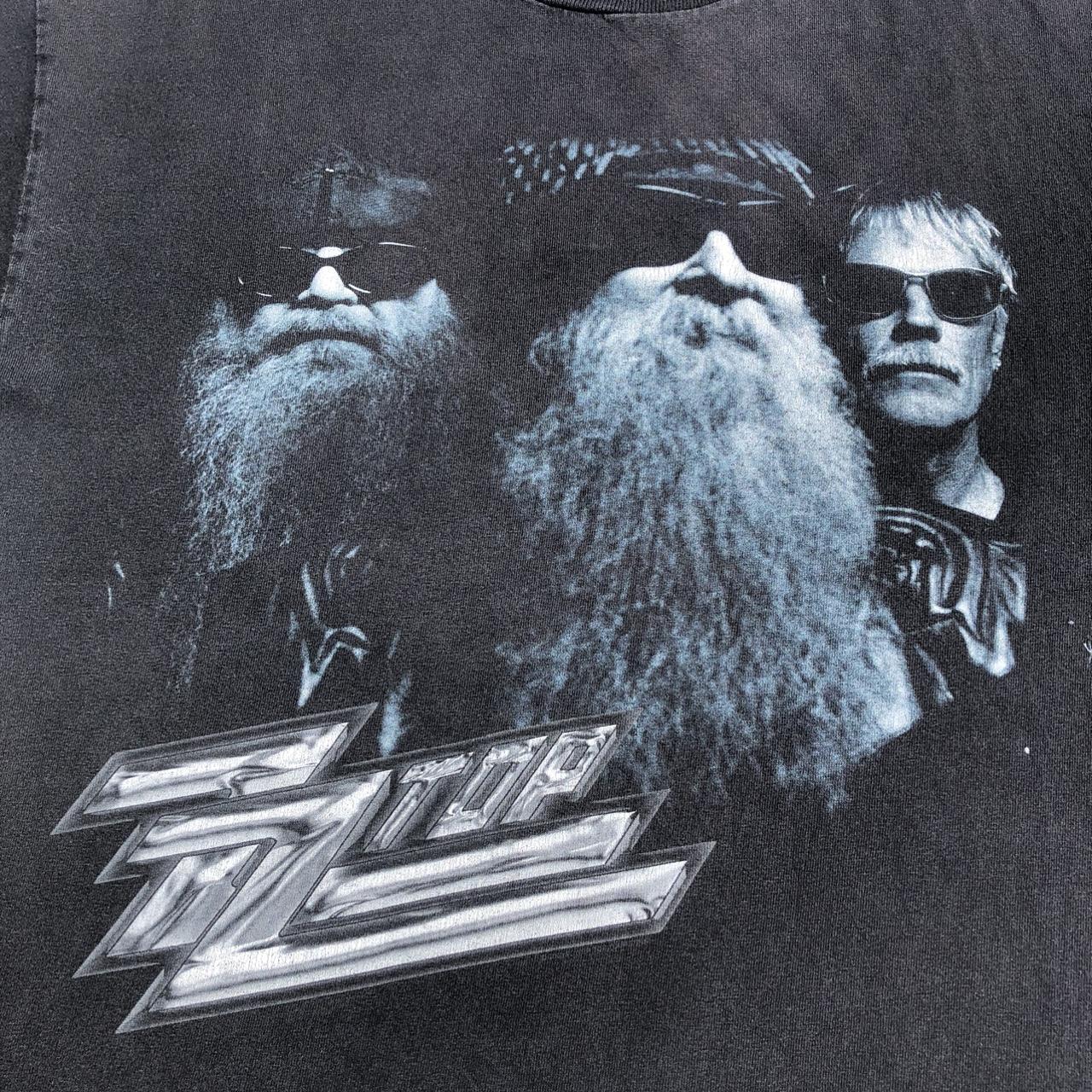 Vintage 2004 ZZ top band black T-shirt... - Depop