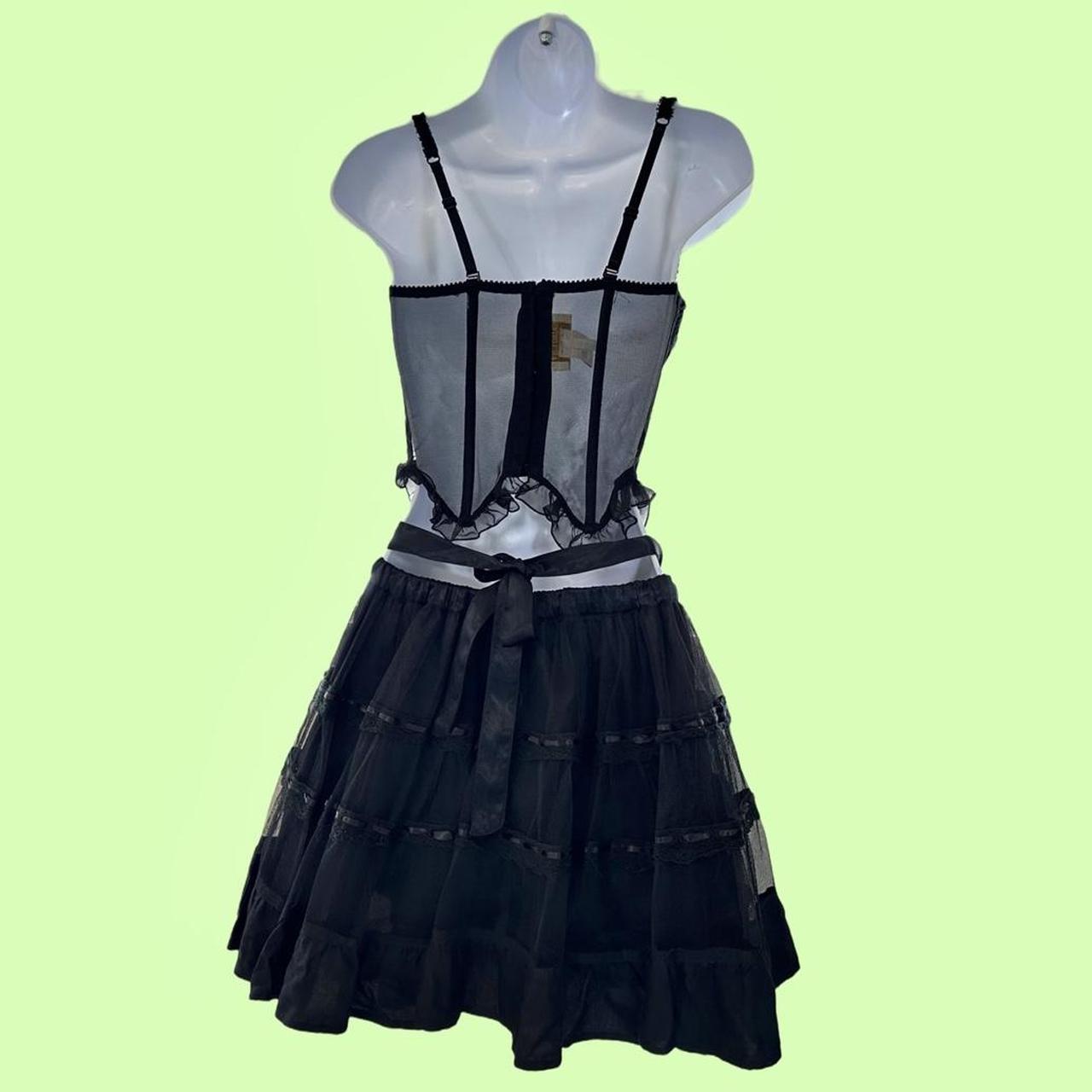Funhouse Nyc Black Tutu Mini Skirt With Bows 🎀🖤 Depop