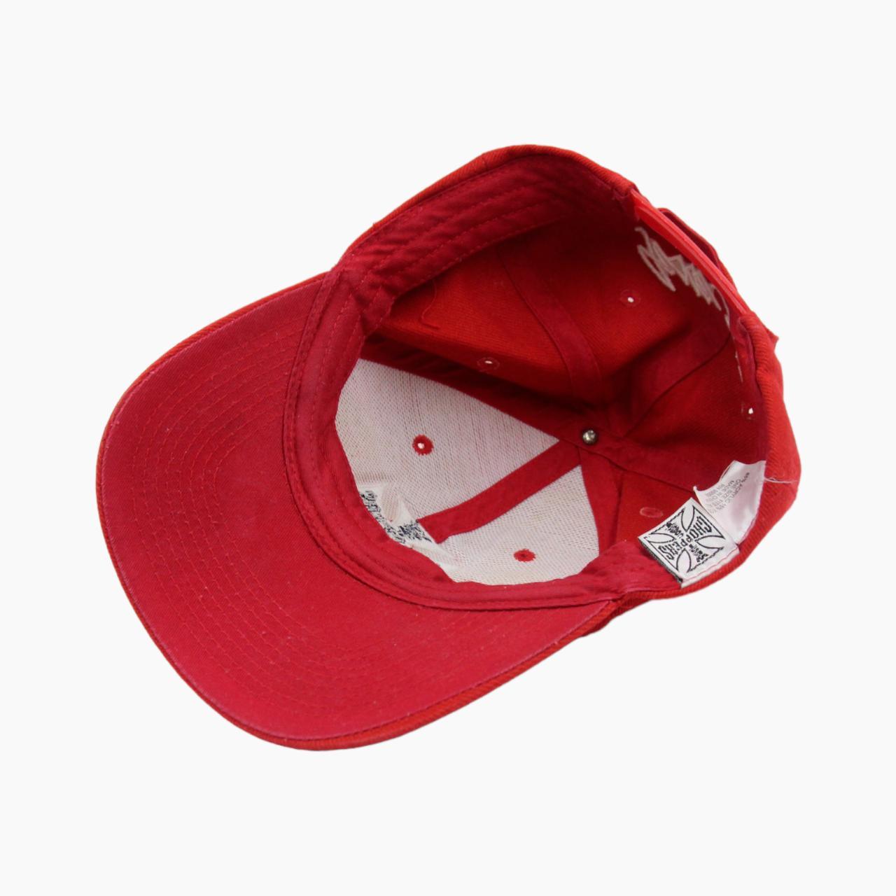 American Vintage Men's Red and Black Hat | Depop