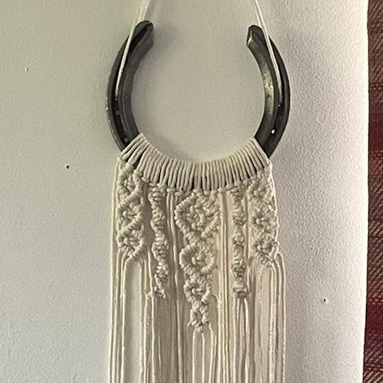 Handmade Horse Shoe Macramé Wall Hanging 🌱 •... - Depop