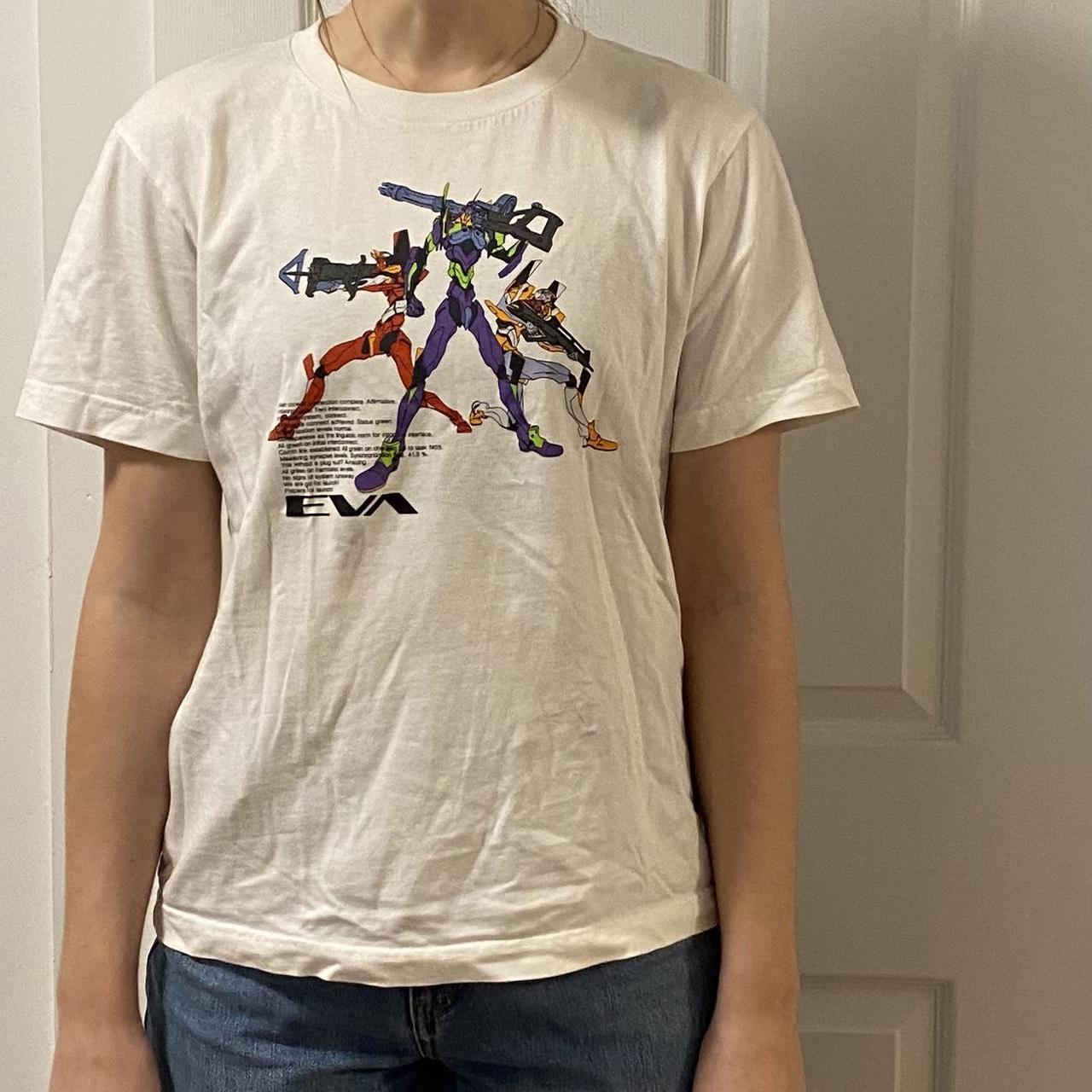 Neon Genesis Evangelion t-shirt brand Uniqlo... - Depop