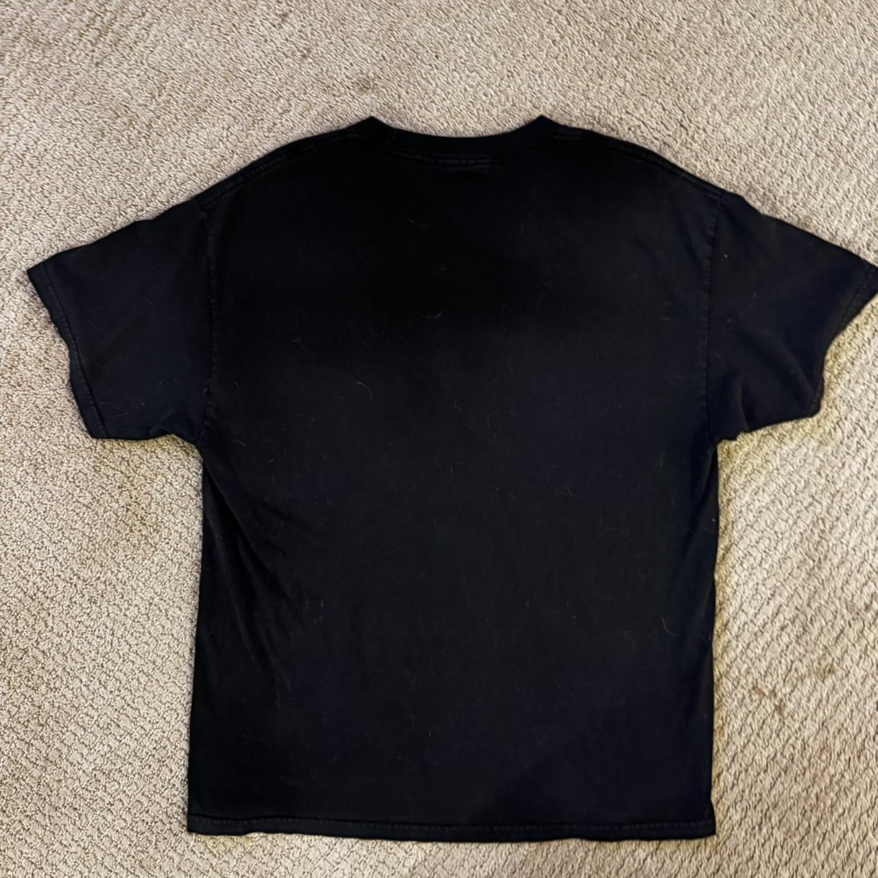 Yk2 style Black and green skull graphic tee. Laid... | Depop